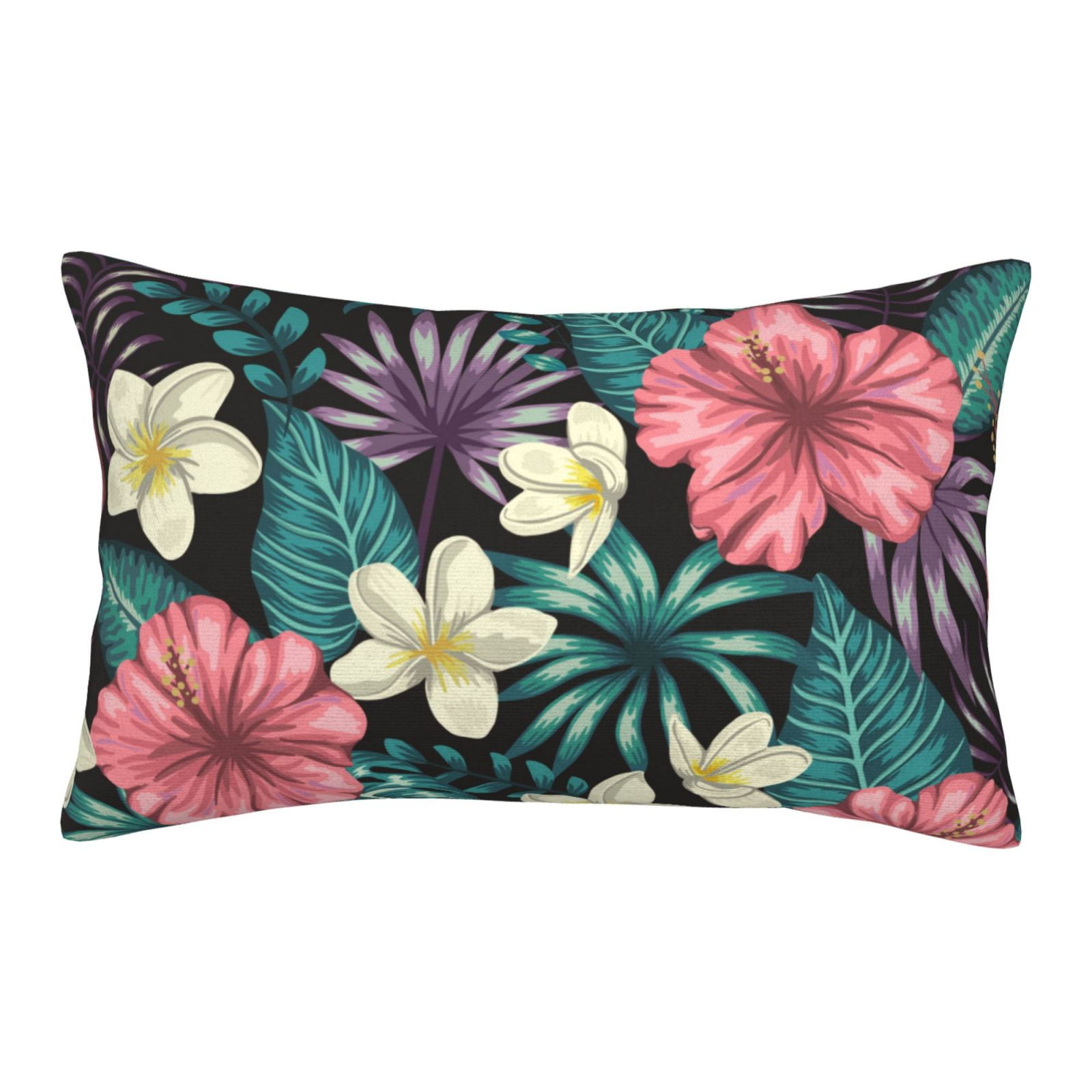 Derioi Green Tropical Leaves for Double-sided Pillow Cover with ...