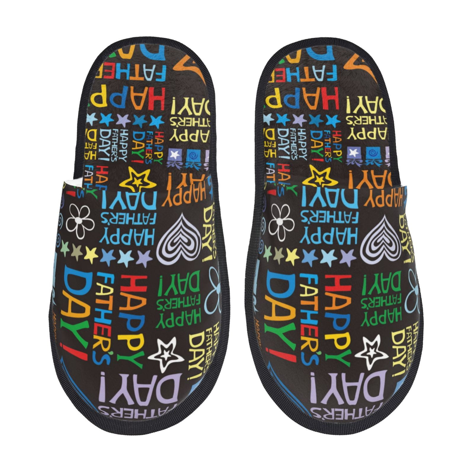 Derioi Happy Father Day for Slippers Indoor Outdoor Anti-Skid Warm Cozy ...
