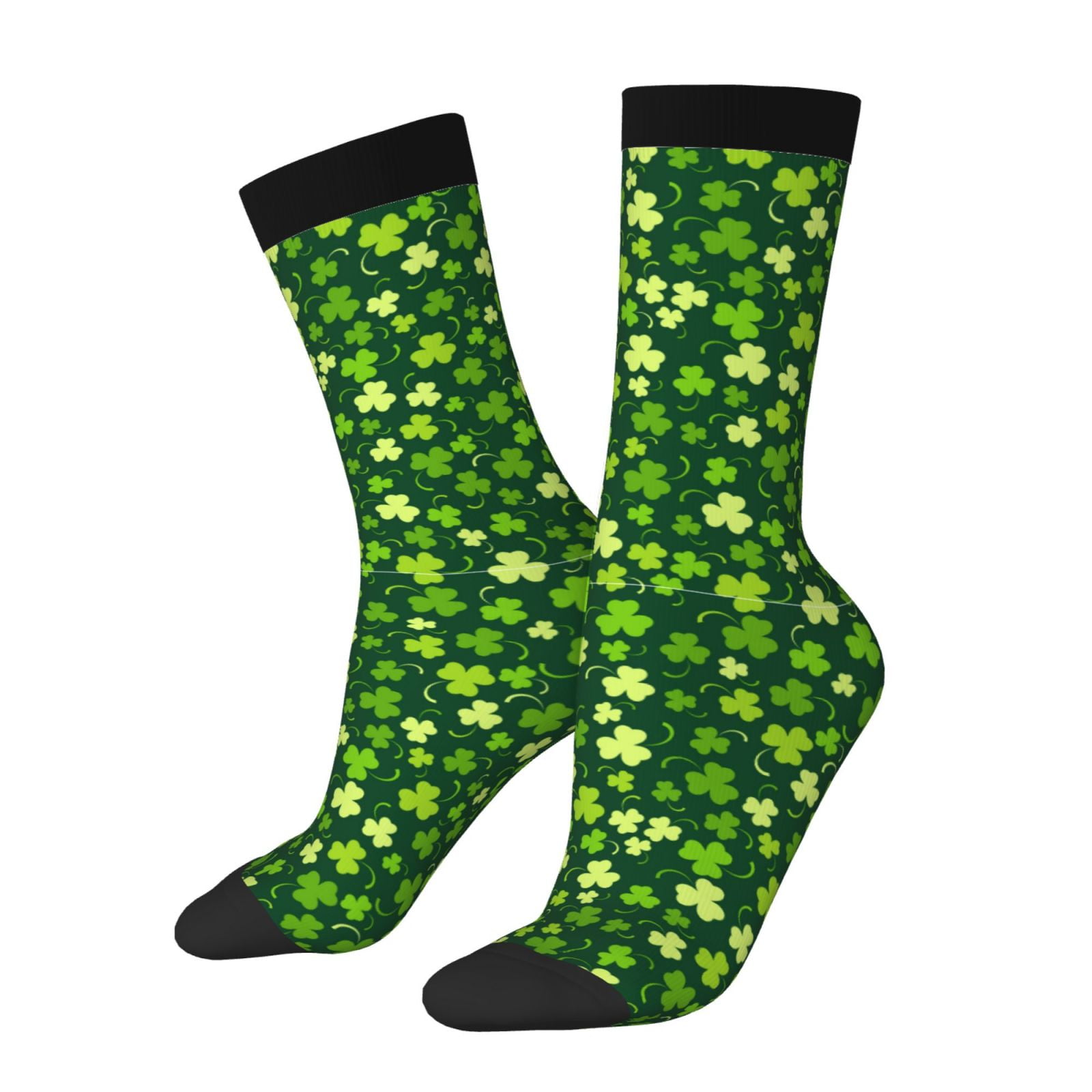Derioi Happy St. Patrick's day Printed Middle Tube Socks for Adults for ...