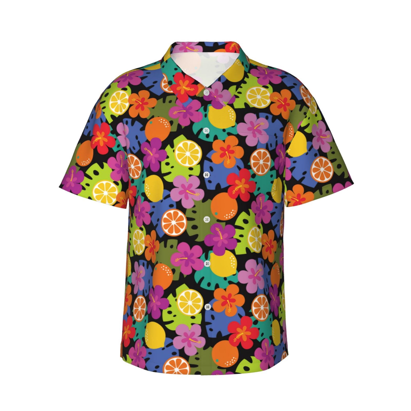 Derioi Hawaiian Style for Hawaiian Shirt for Men Casual Button Down ...