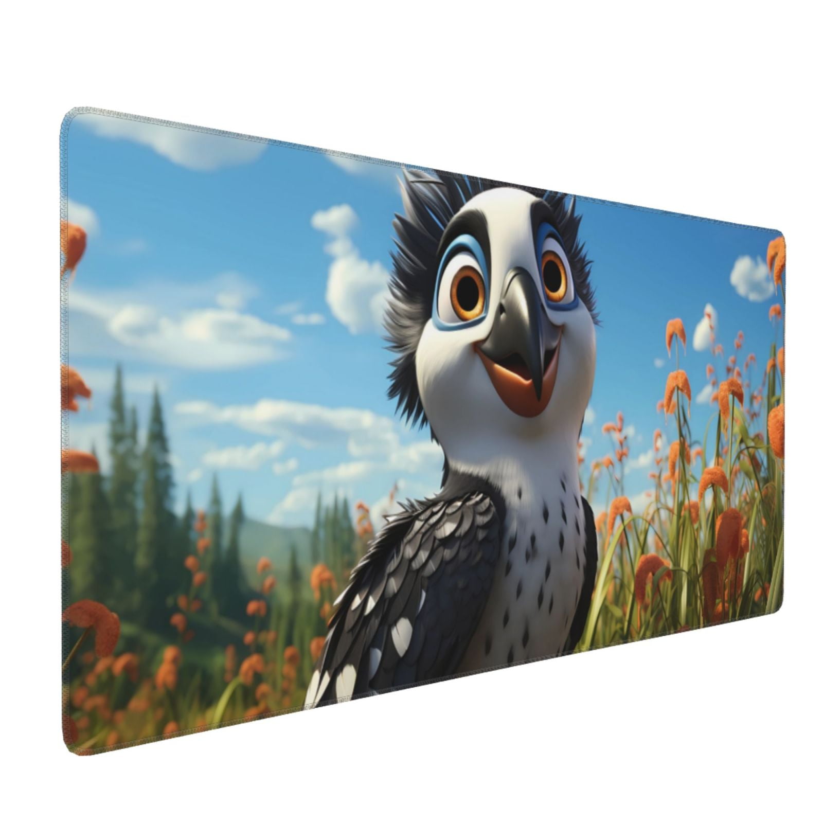 Derioi Joyful Animated Bird for Large Non-Slip Gaming Mouse Pad 16"x35 ...