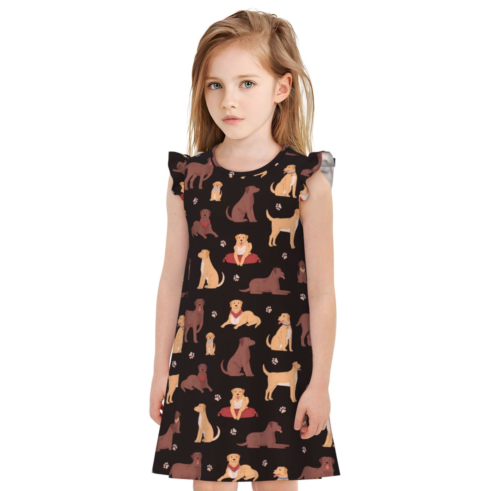 Derioi Labrador Retriever Dog for Girls Nightgowns Night Dress ...