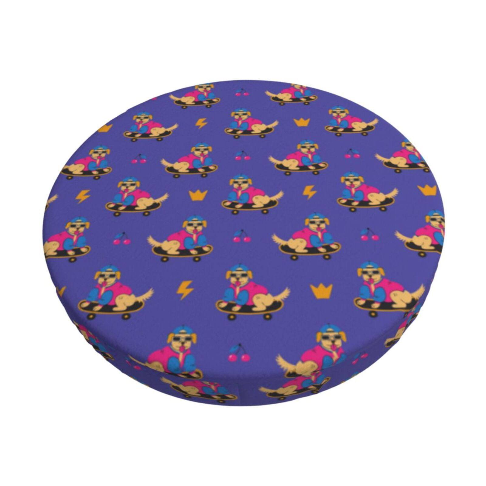 Derioi Labrador Retriever Dog for Round Bar Chair Cushion Cover Round ...