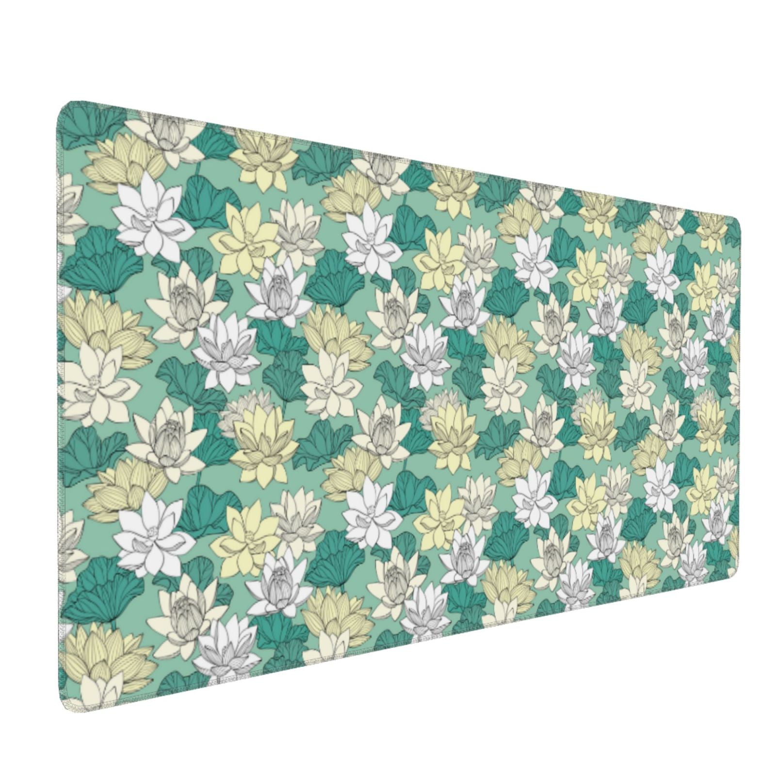 Derioi Lotus Flower1 for Large Non-Slip Gaming Mouse Pad 16"x35.5" for ...