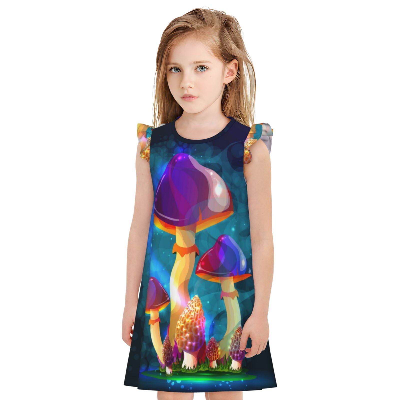 Derioi Magic Mushrooms ,Fireflies for Girls Nightgowns Night Dress ...