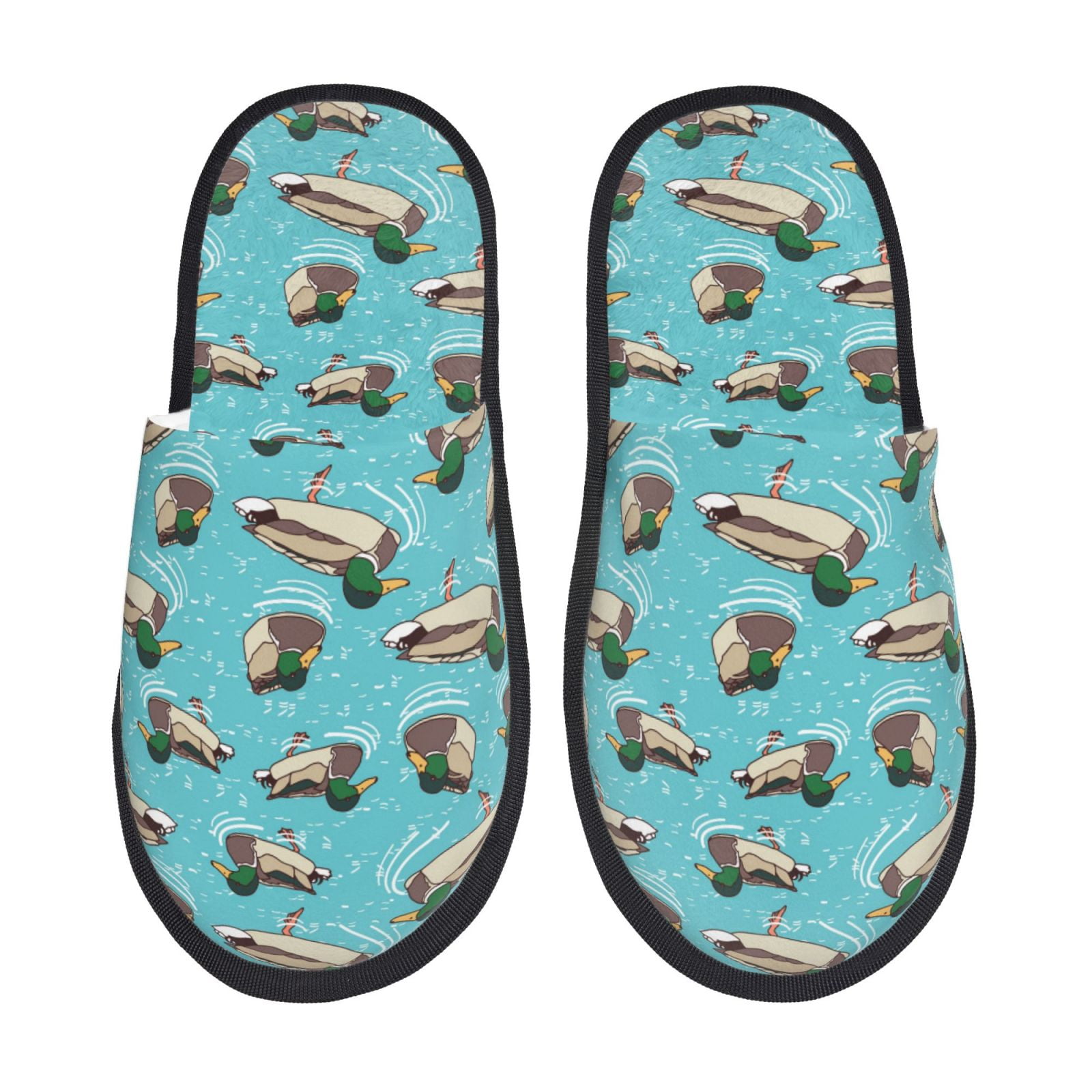 Derioi Mallard Ducks Swimming In The Lake for Slippers Indoor Outdoor ...