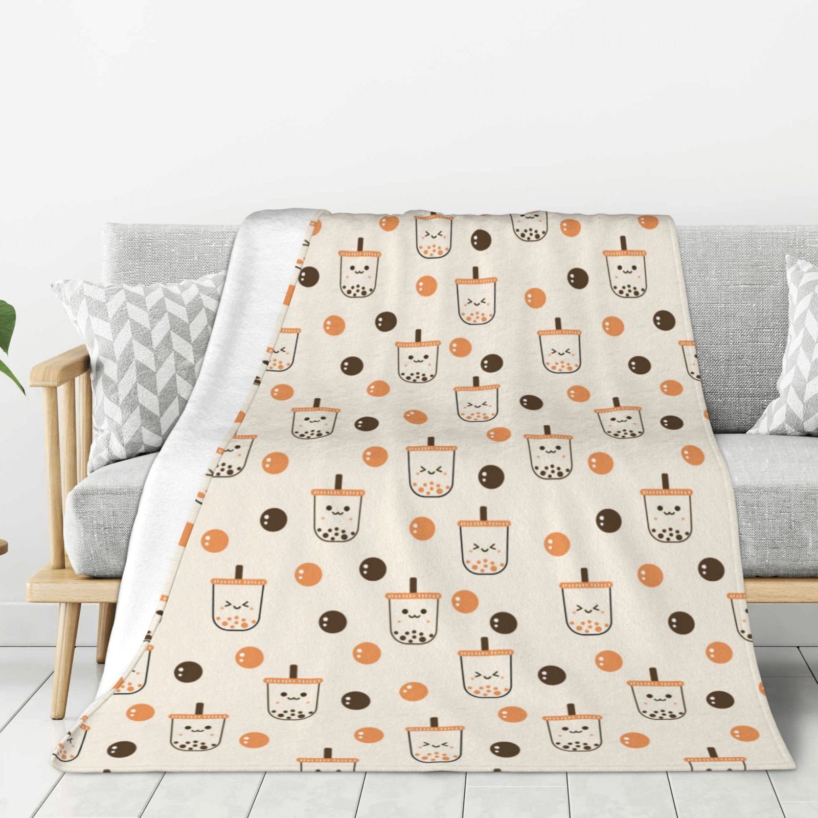 Derioi Milk Tea7 for Fleece Throw Blanket ,for Couch Sofa Warm Cozy ...