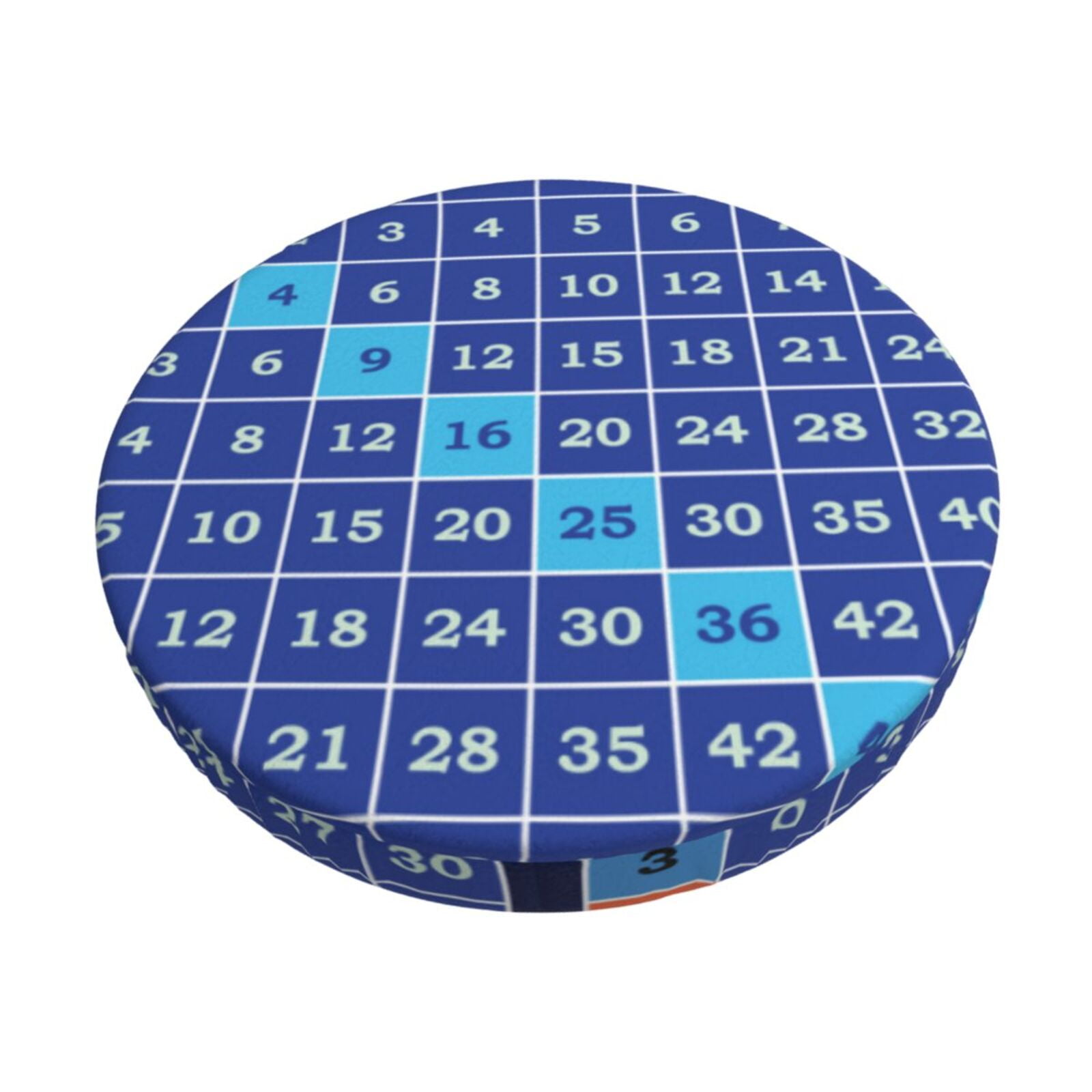 Derioi Multiplication Table for Round Bar Chair Cushion Cover Round ...