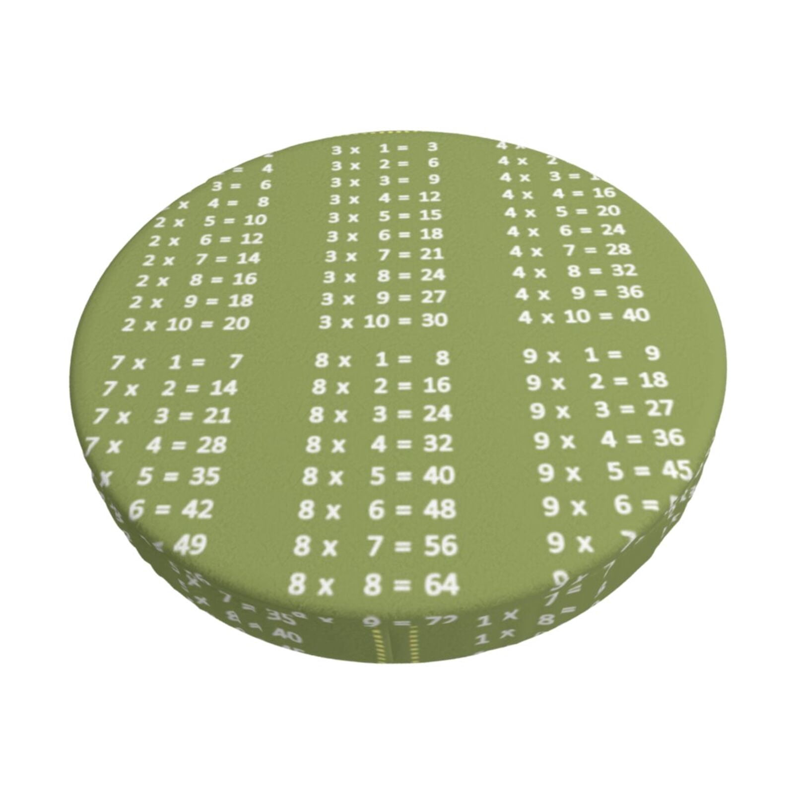 Derioi Multiplication Table1 for Round Bar Chair Cushion Cover Round ...