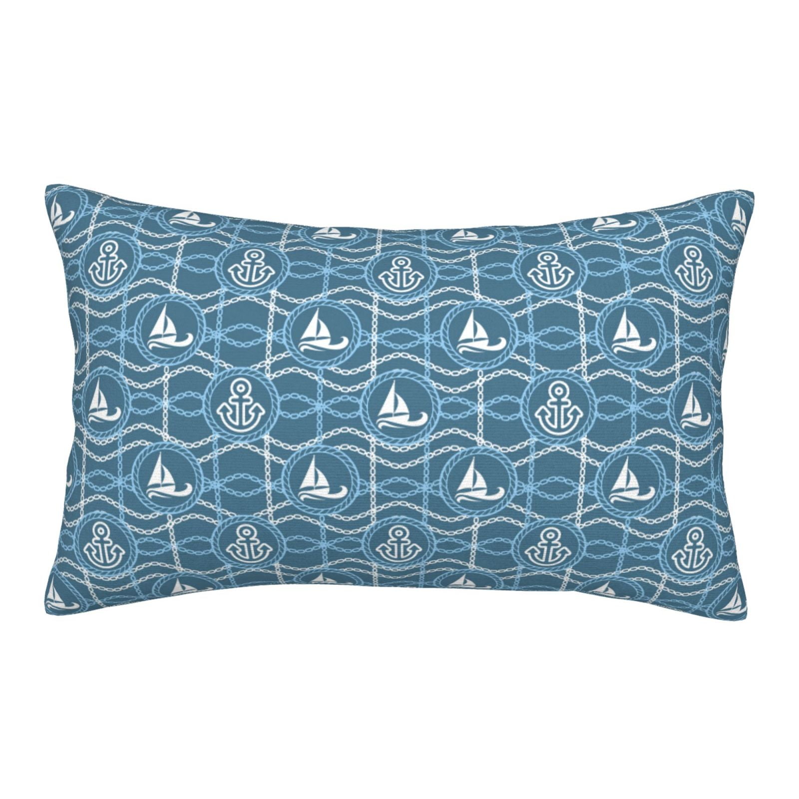 Derioi Nautical for Double-sided Pillow Cover with Concealed Zipper ...