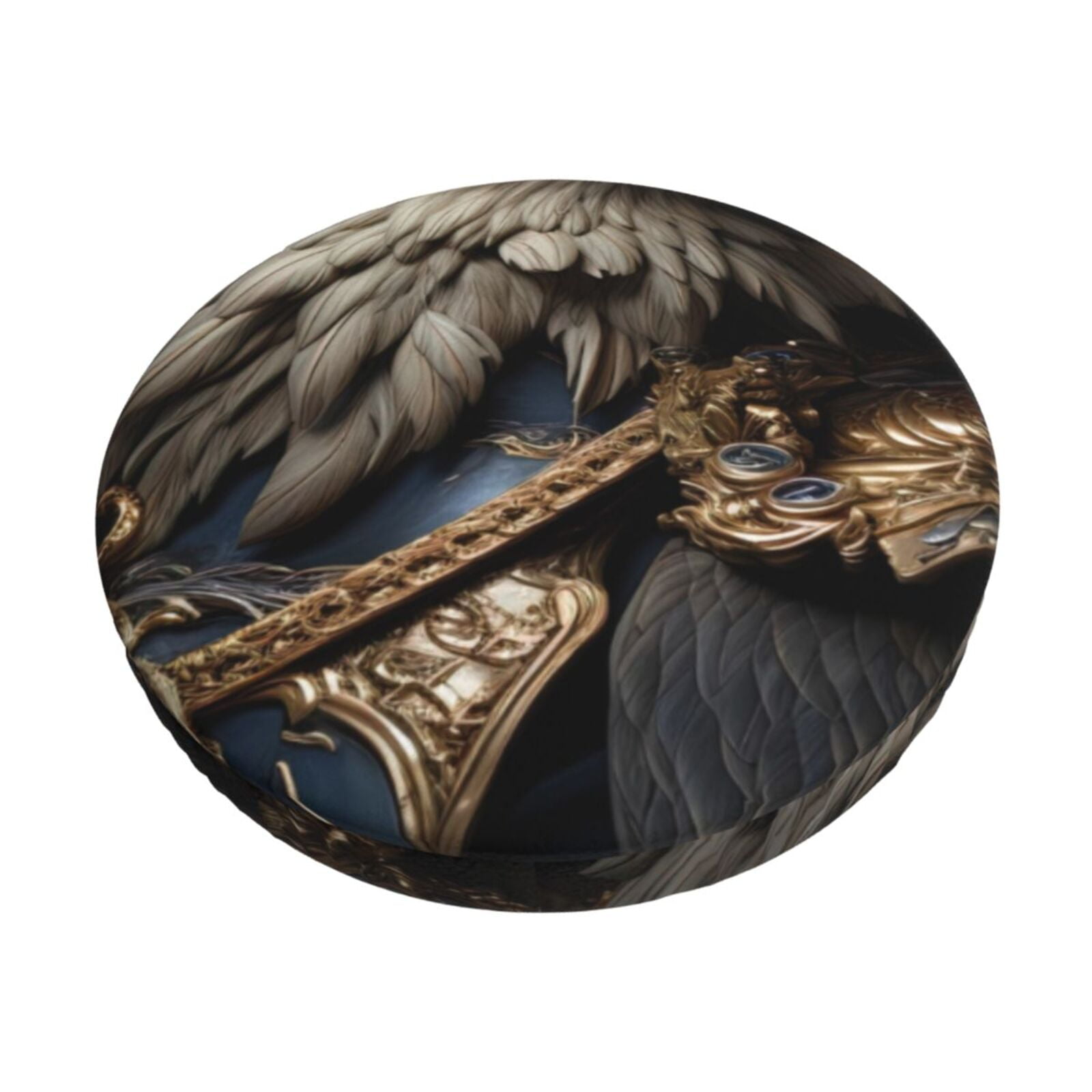 Derioi Noble Style Bald Eagle for Round Bar Chair Cushion Cover Round ...