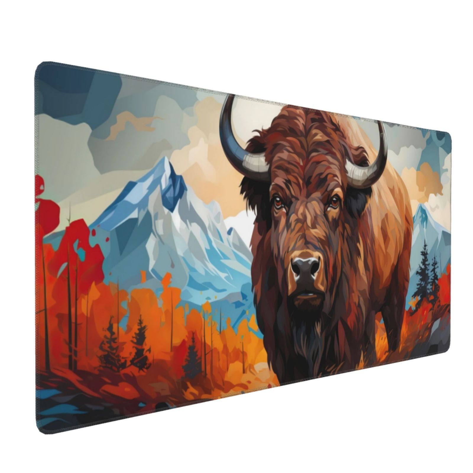 Derioi Oil Painting Style Iceberg Yak for Large Non-Slip Gaming Mouse ...