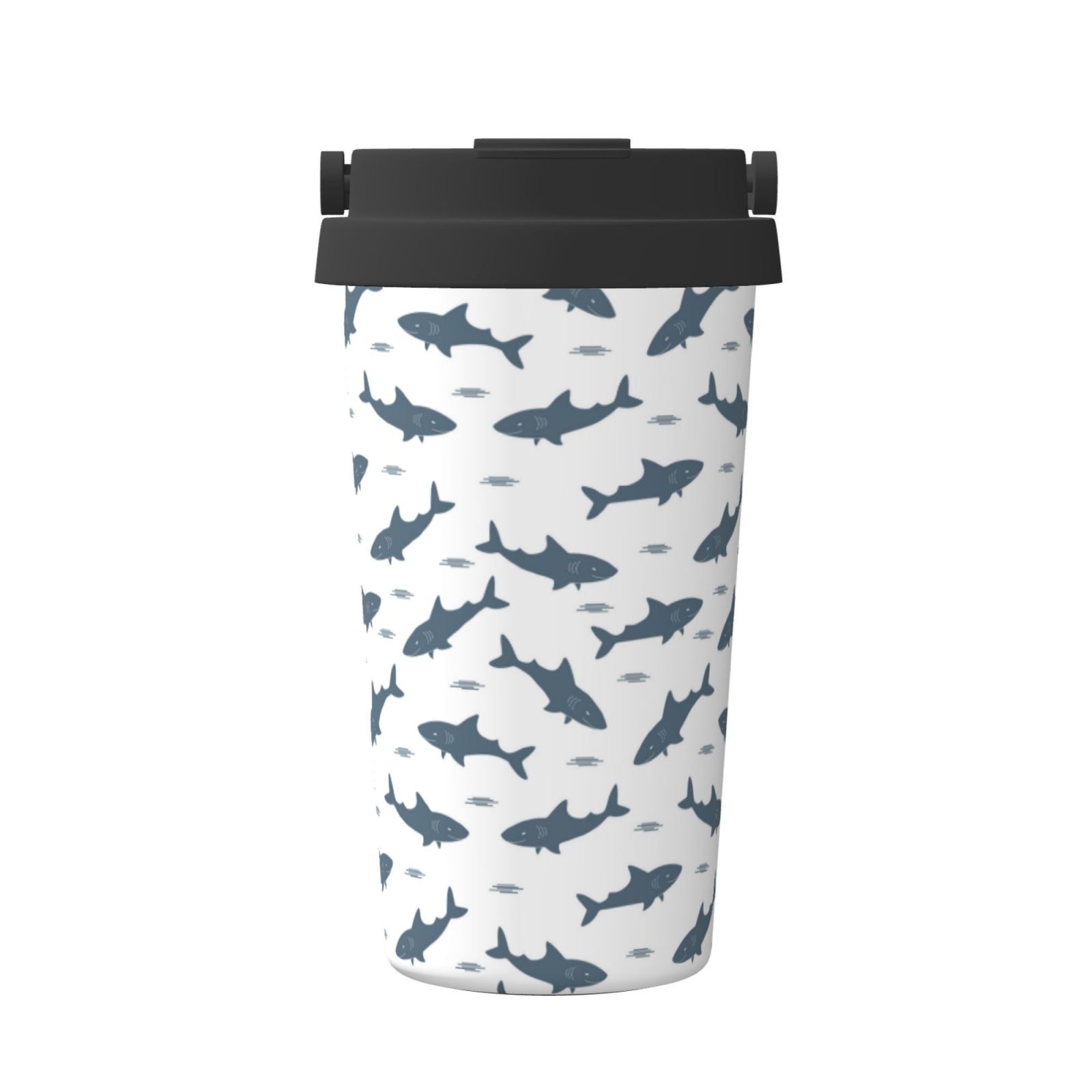 Derioi Party Shark Cute for Stainless Steel Reusable Thermal Cup for ...