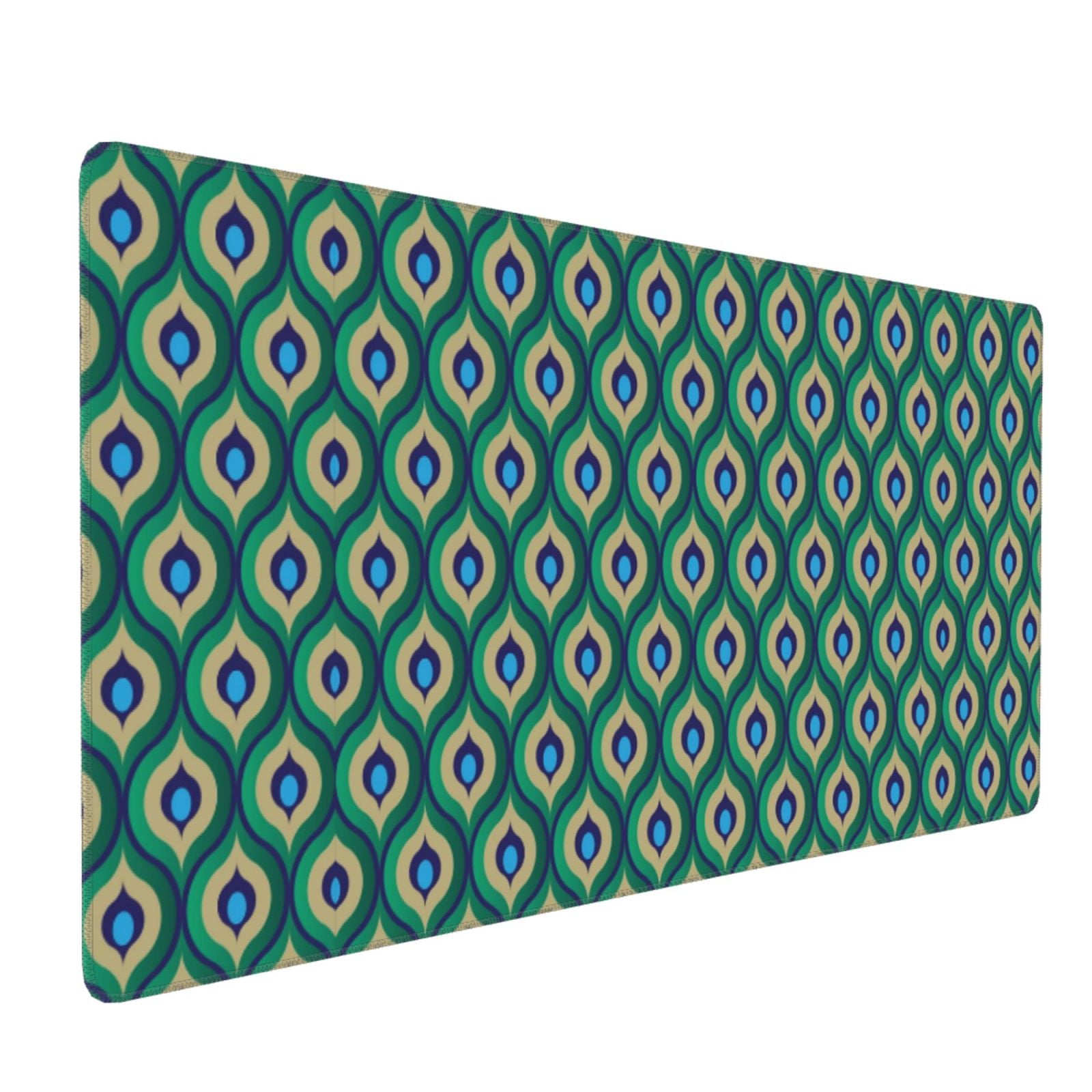 Derioi Peacock'S Tail for Large Non-Slip Gaming Mouse Pad 16"x35.5" for ...