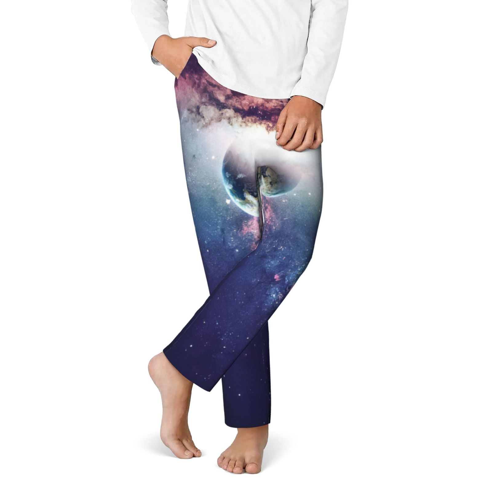 Derioi Planets Stars And Galaxies for Pajama Pants Men Elastic ...