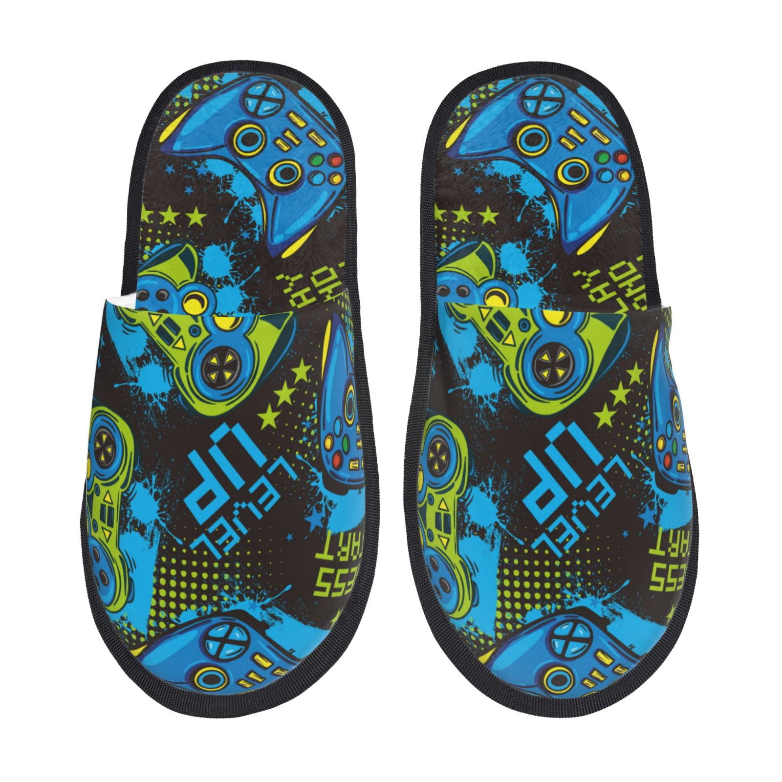 Derioi Play Game for Slippers Indoor Outdoor Anti-Skid Warm Cozy Slide ...