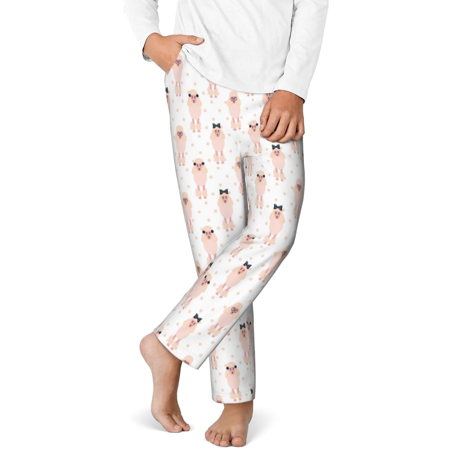Derioi Poodle Dog for Pajama Pants Men Elastic Waistband Sleep Pajama ...