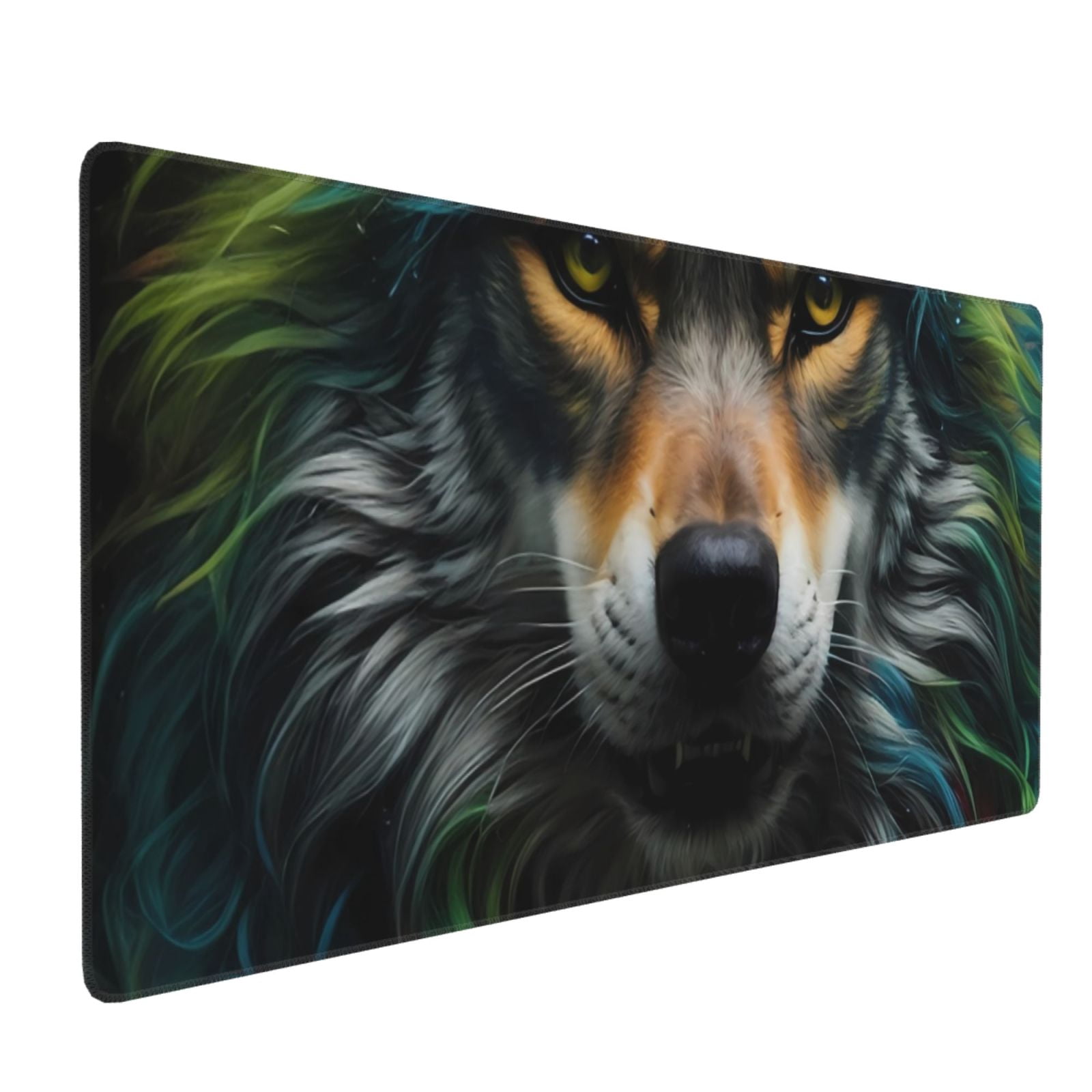Derioi Realistic Style Colorful Wolf for Large Non-Slip Gaming Mouse ...