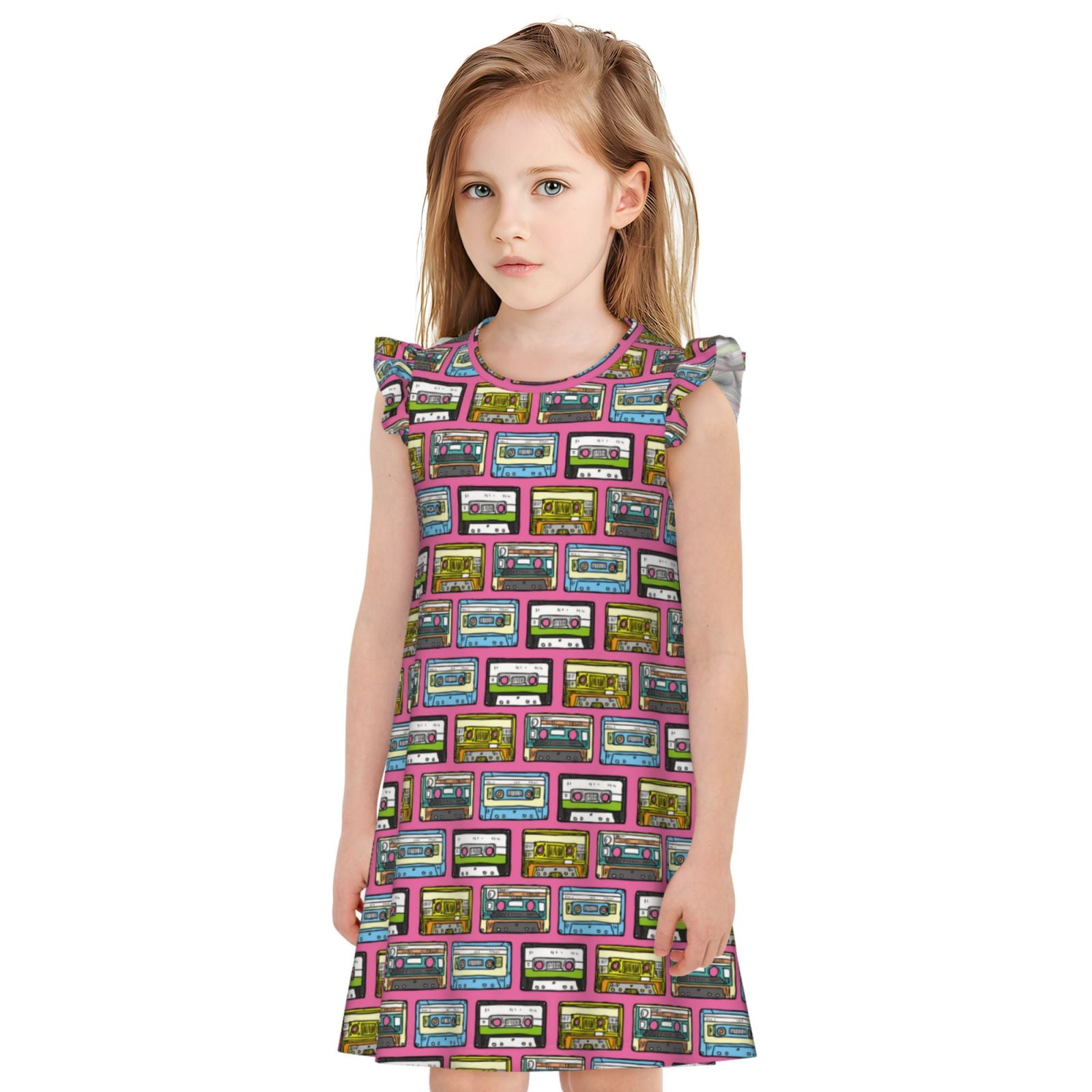 Derioi Retro Cassette for Girls Nightgowns Night Dress Sleepwear ...