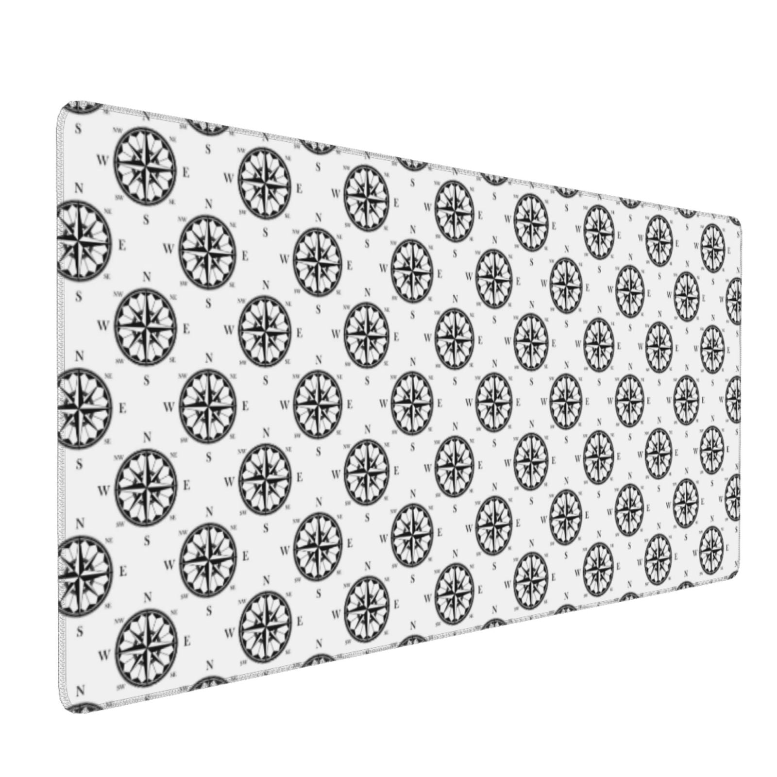 Derioi Retro Compass for Large Non-Slip Gaming Mouse Pad 16"x35.5" for ...