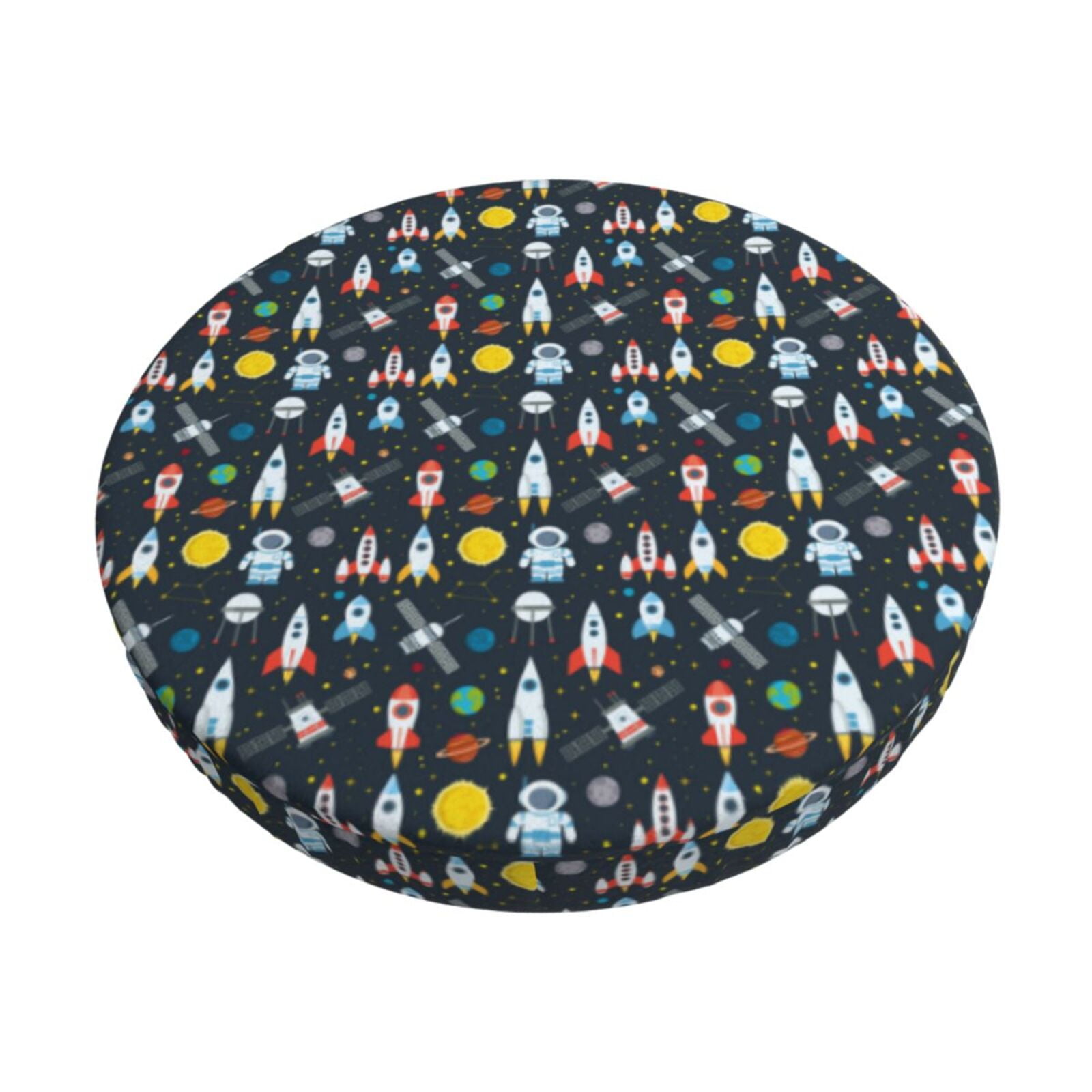 Derioi Rocket Space for Round Bar Chair Cushion Cover Round Stool Cover ...