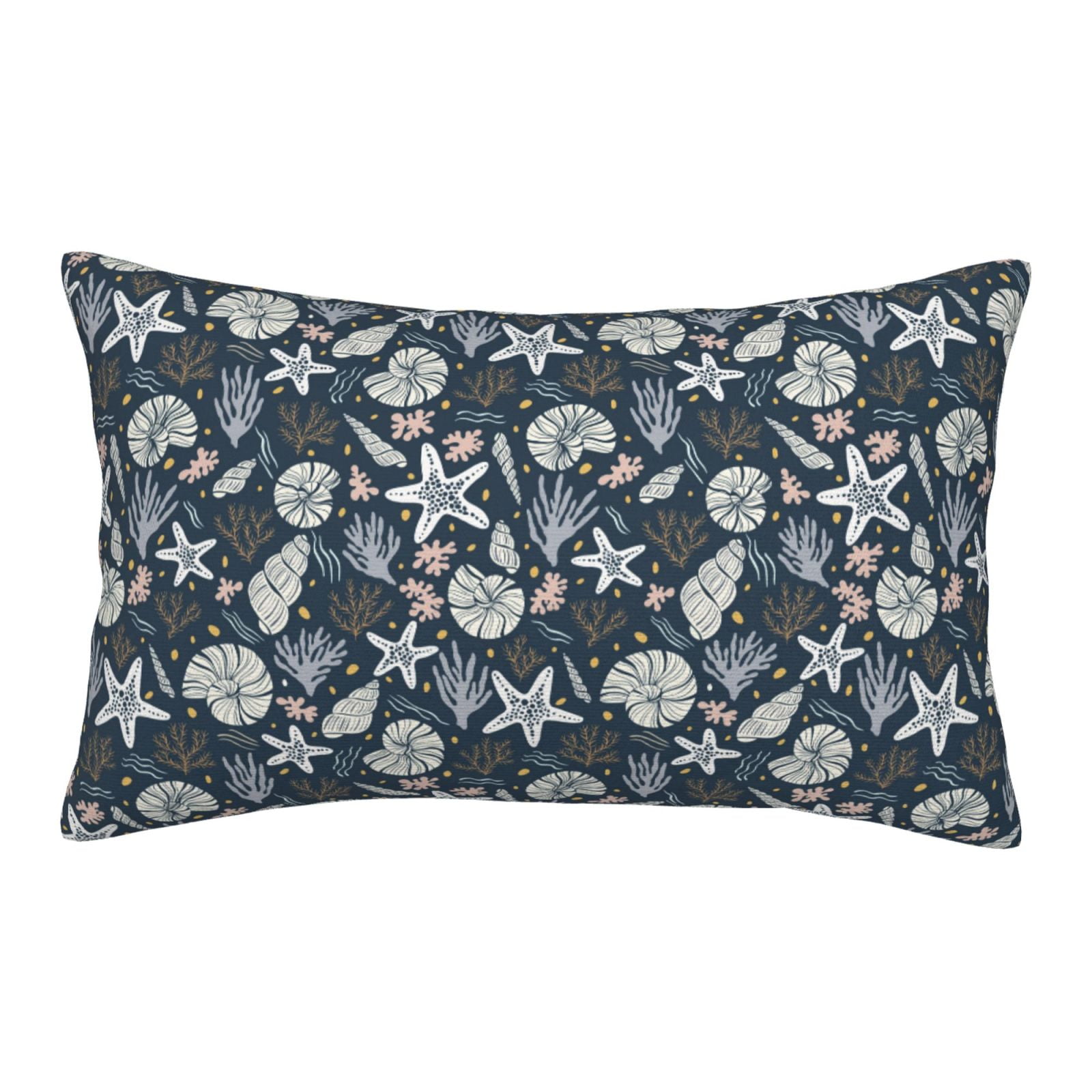 Derioi Sea Shells 1 for Double-sided Pillow Cover with Concealed Zipper ...