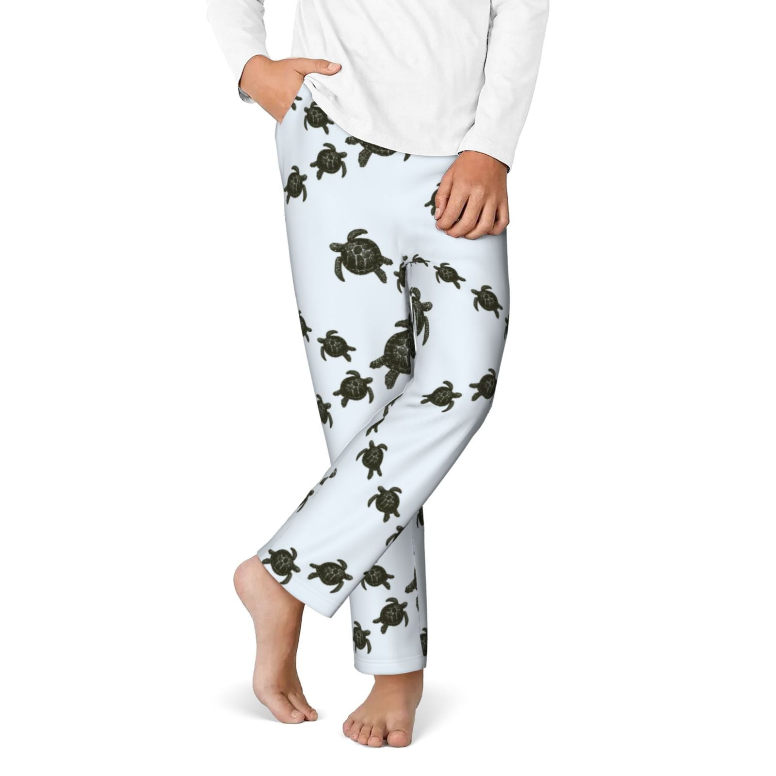 Derioi Sea Turtle for Pajama Pants Men Elastic Waistband Sleep Pajama ...