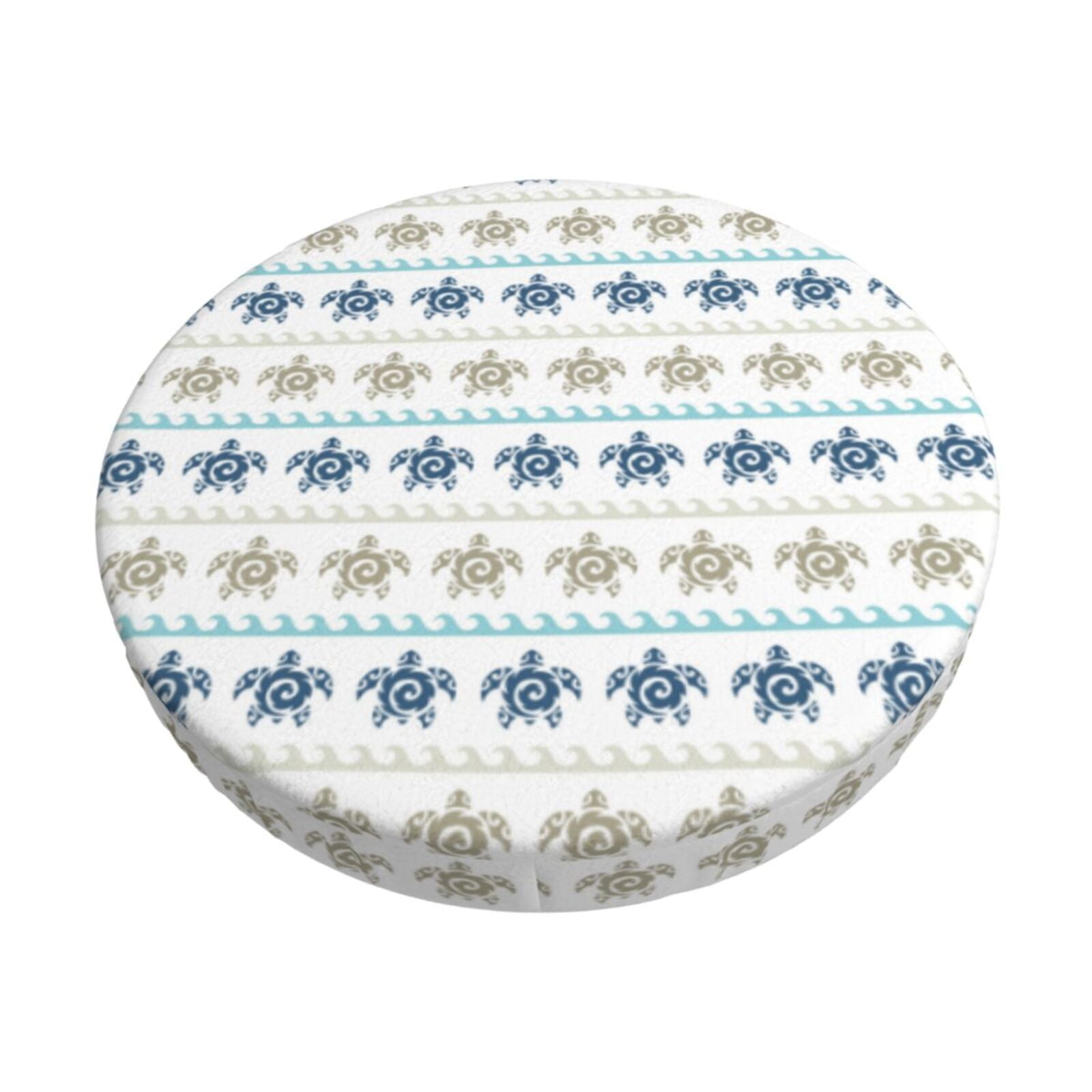 Derioi Sea Turtle for Round Bar Chair Cushion Cover Round Stool Cover ...