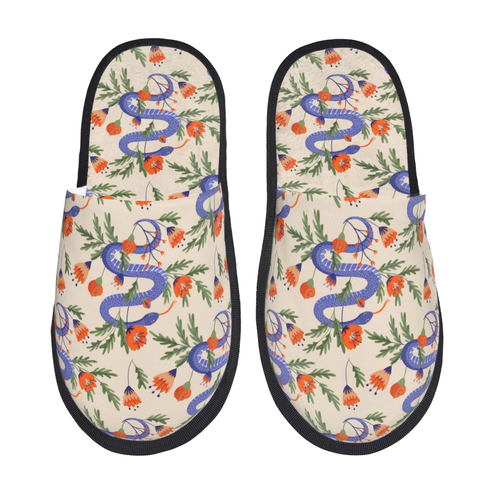 Derioi Snake for Slippers Indoor Outdoor Anti-Skid Warm Cozy Slide ...