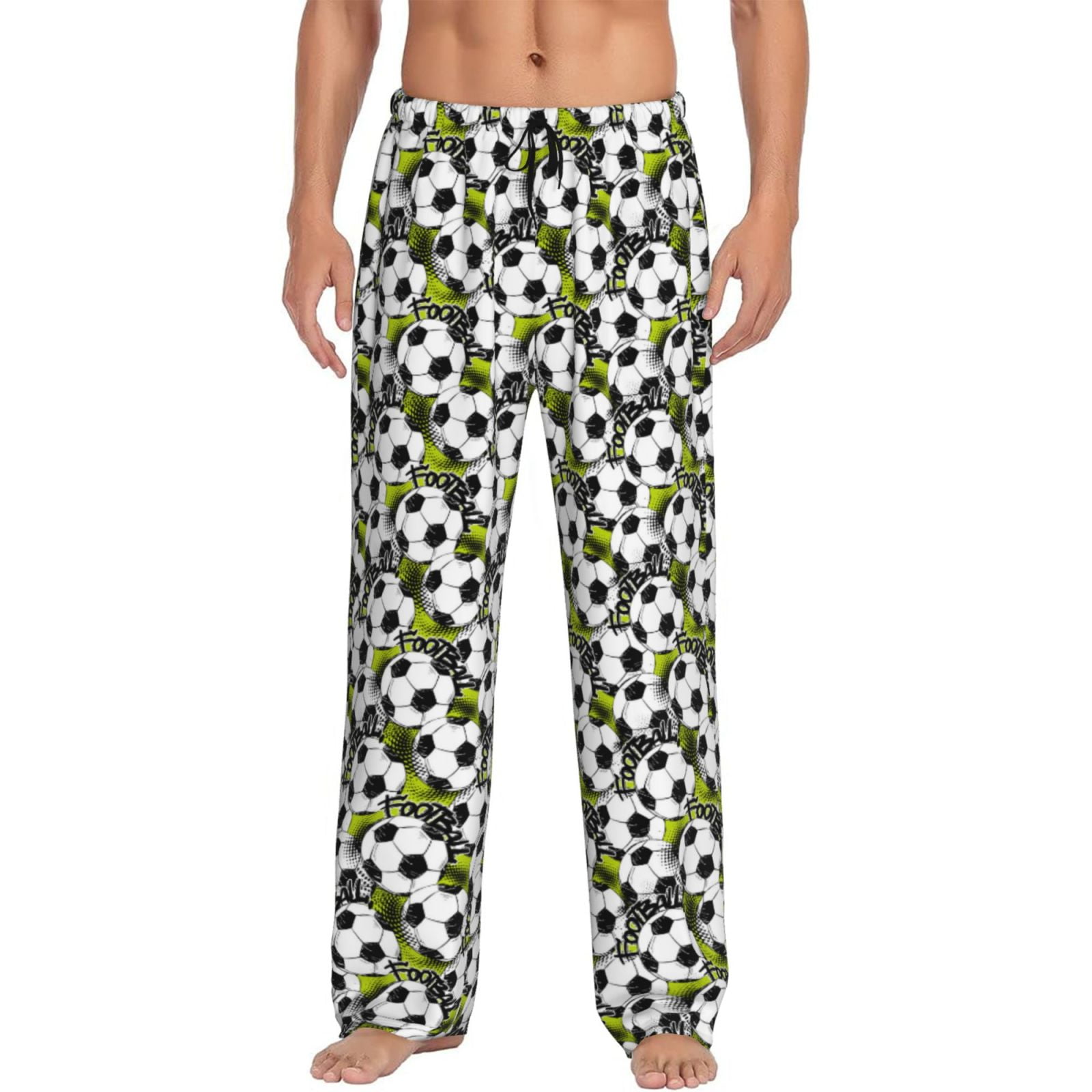 Derioi Soccer and Football for Men's Pajama Pants with Pockets and ...