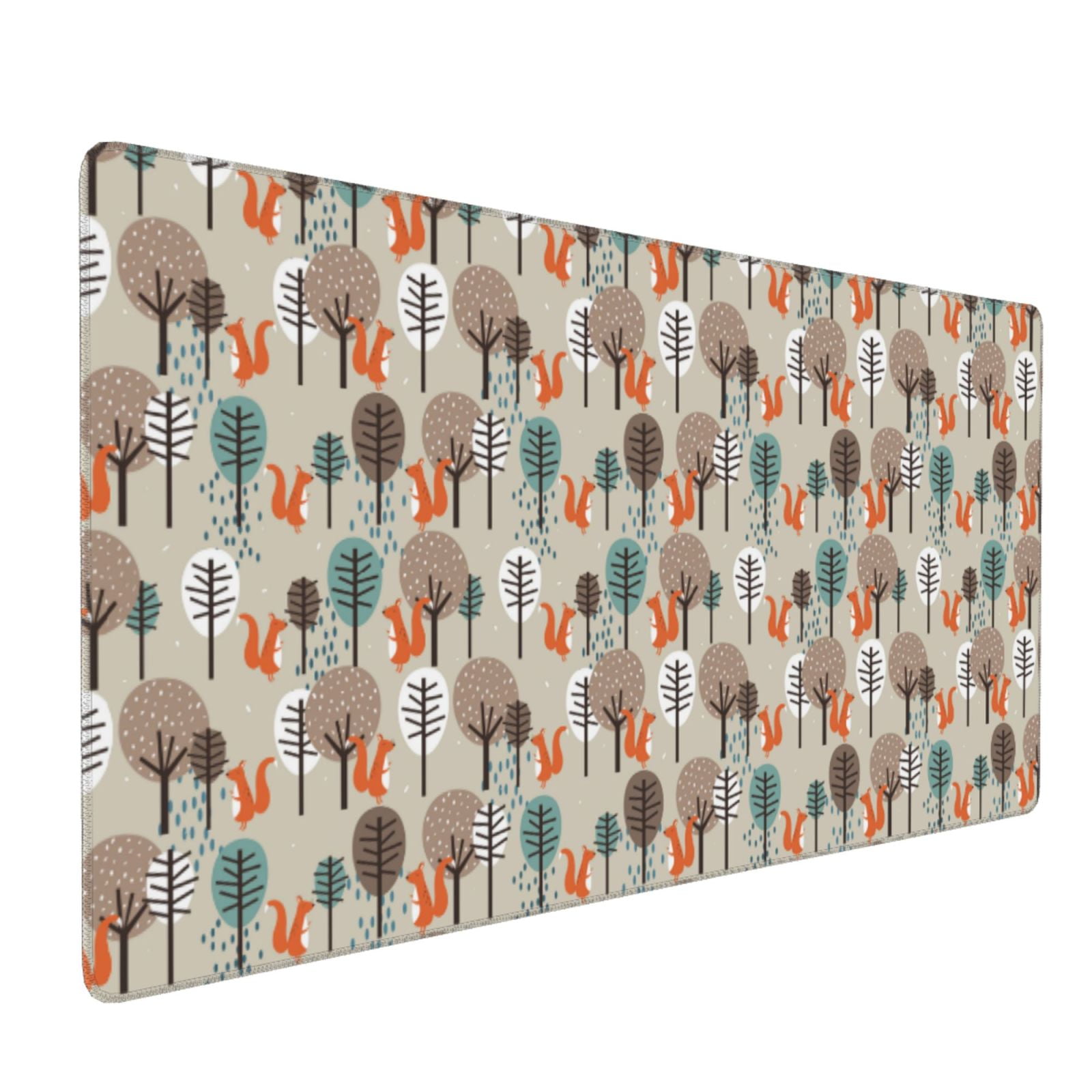 Derioi Squirrels and Trees for Large Non-Slip Gaming Mouse Pad 16"x35.5 ...