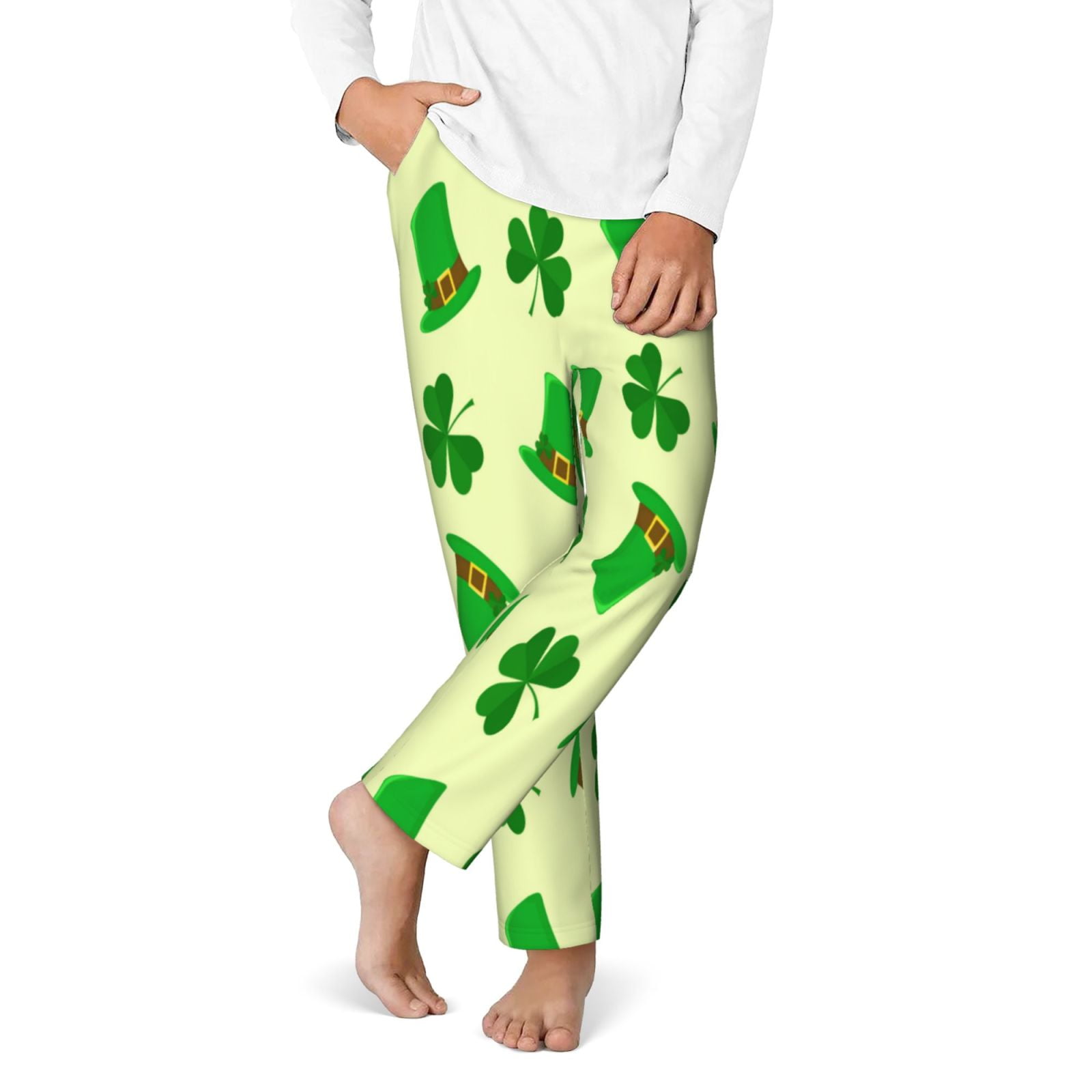 Derioi St. Patrick's Day for Pajama Pants Men Elastic Waistband Sleep ...