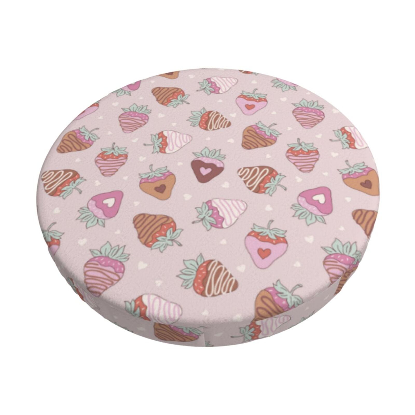 Derioi Strawberry Cake for Round Bar Chair Cushion Cover Round Stool ...