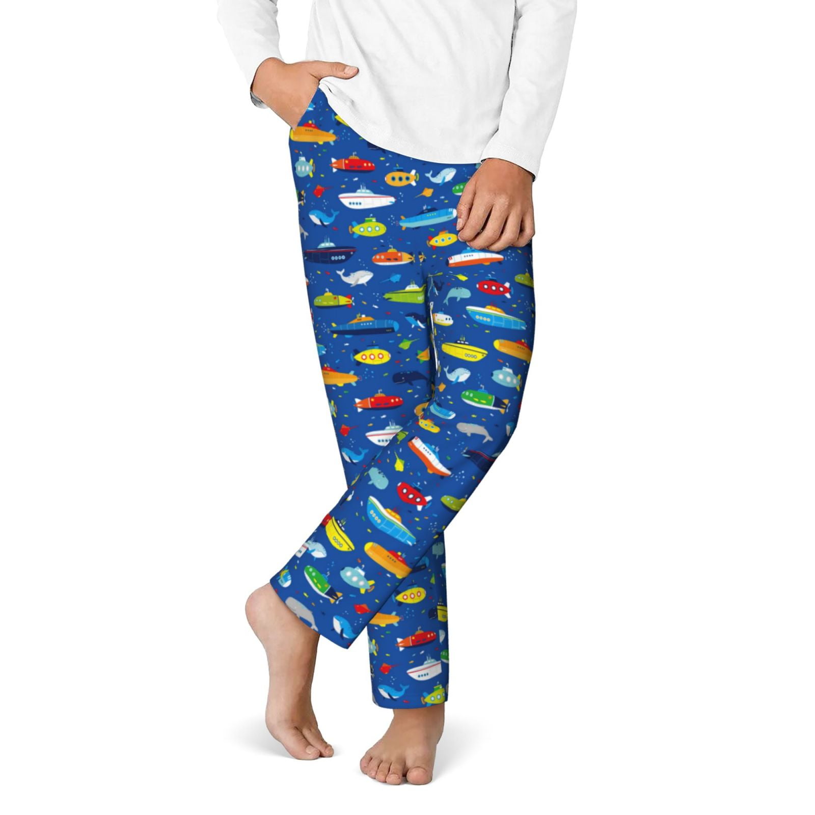 Derioi Submarines And Whales for Pajama Pants Men Elastic Waistband Sleep Pajama Pant Pj Pants ...