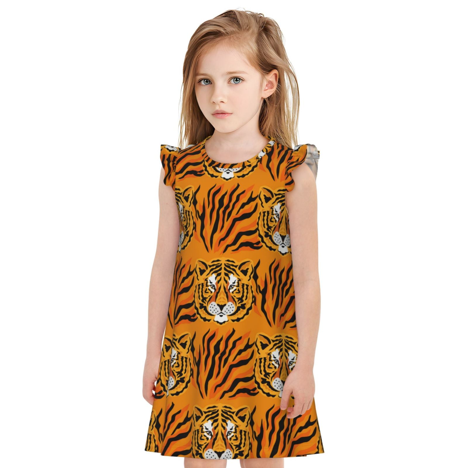 Derioi Tiger for Girls Nightgowns Night Dress Sleepwear Pajamas for ...