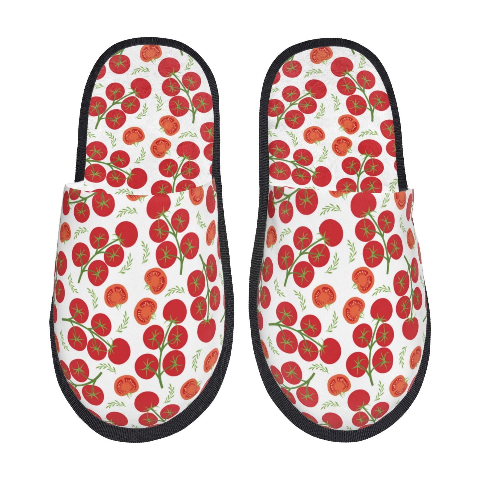 Derioi Tomato for Slippers Indoor Outdoor Anti-Skid Warm Cozy Slide ...