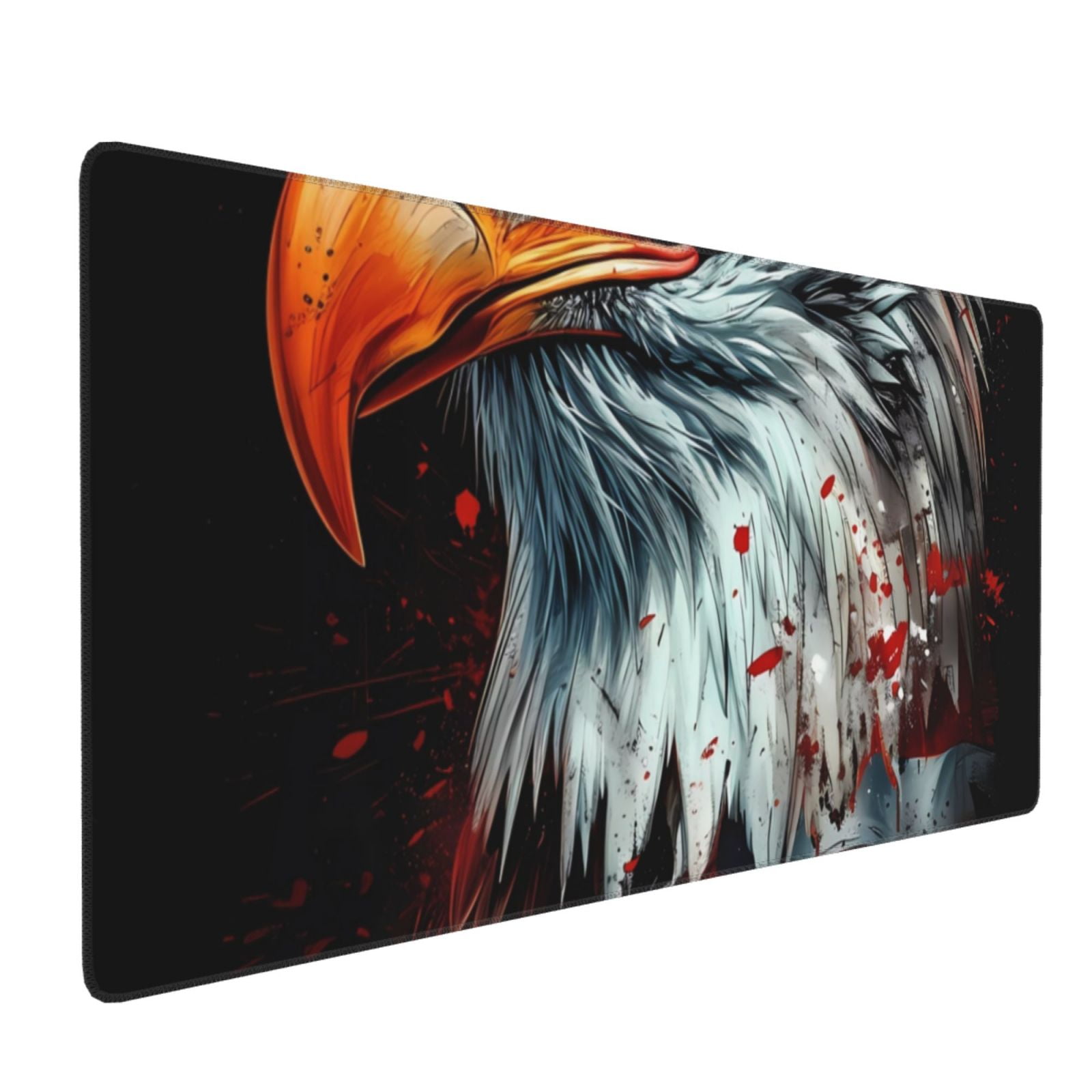 Derioi USA Bald Eagle for Large Non-Slip Gaming Mouse Pad 16"x35.5" for ...