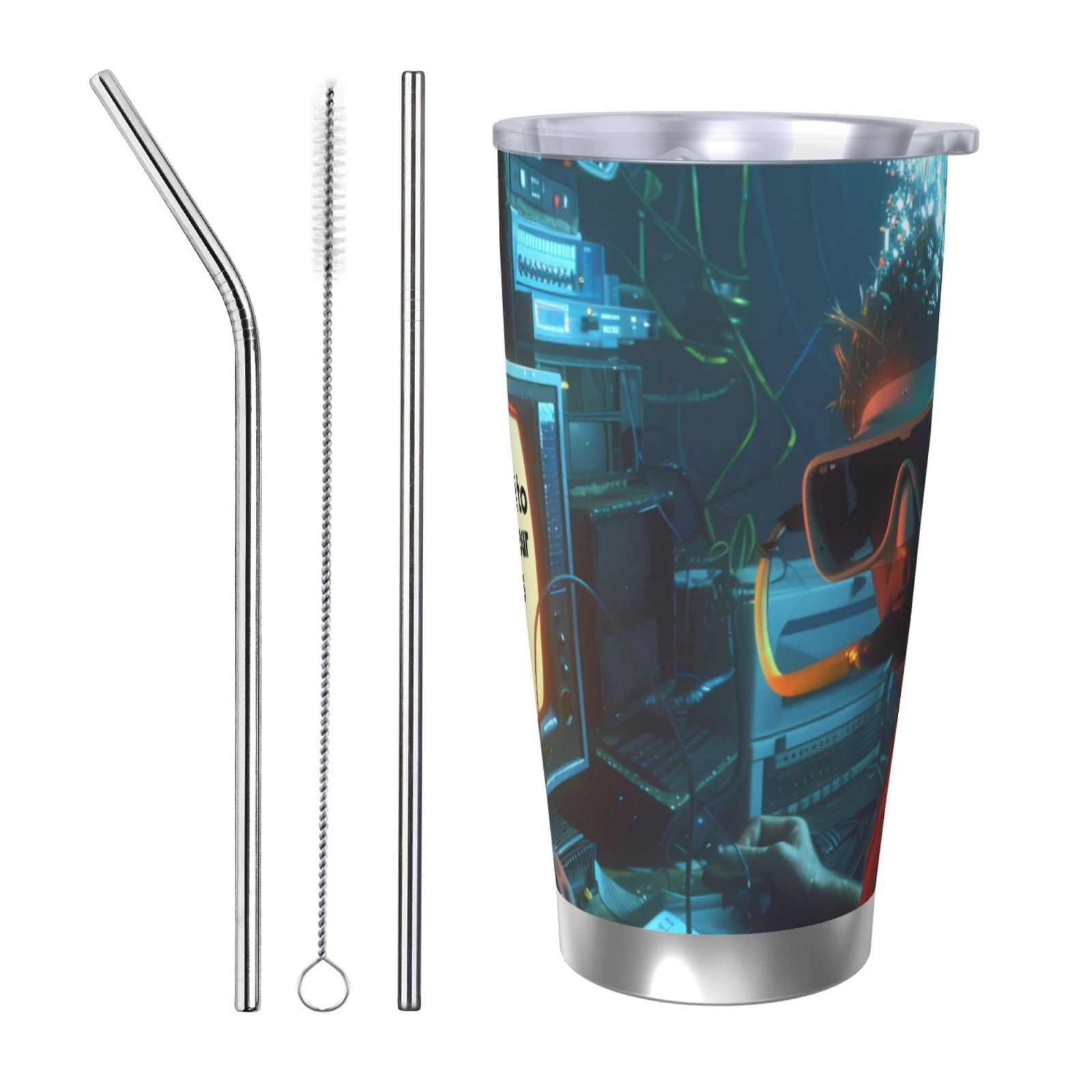 Derioi Underwater Office Diver for 20oz Tumbler with Lid for Hot and ...