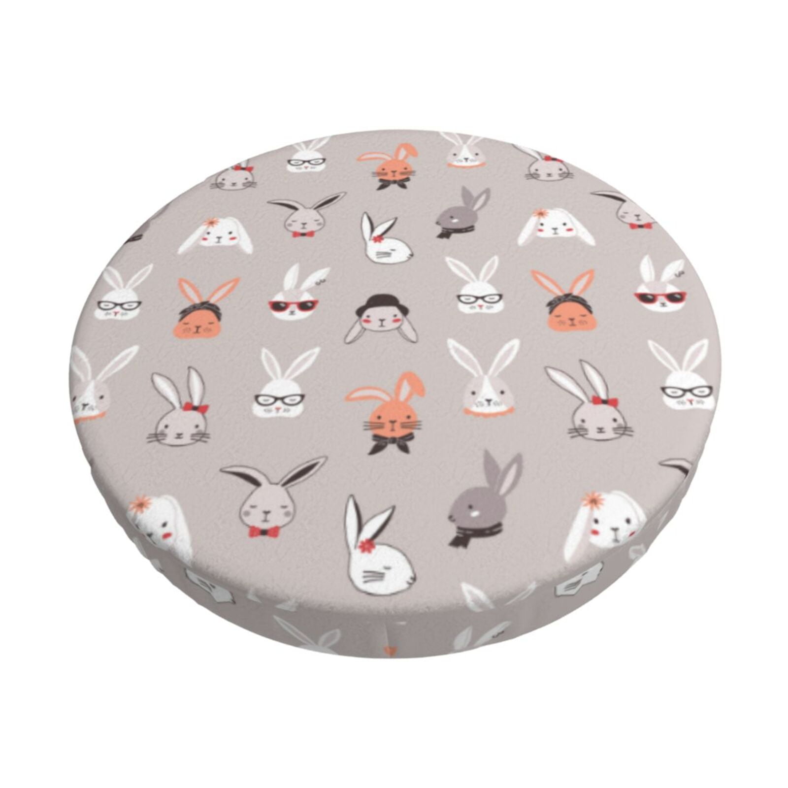 Derioi Various Rabbits for Round Bar Chair Cushion Cover Round Stool ...