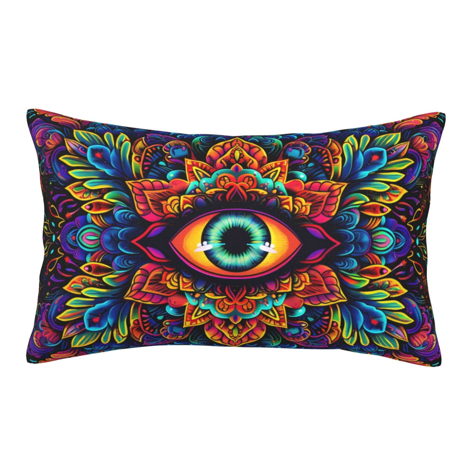 Derioi Vibrant Psychedelic Eye for Double-sided Pillow Cover with ...