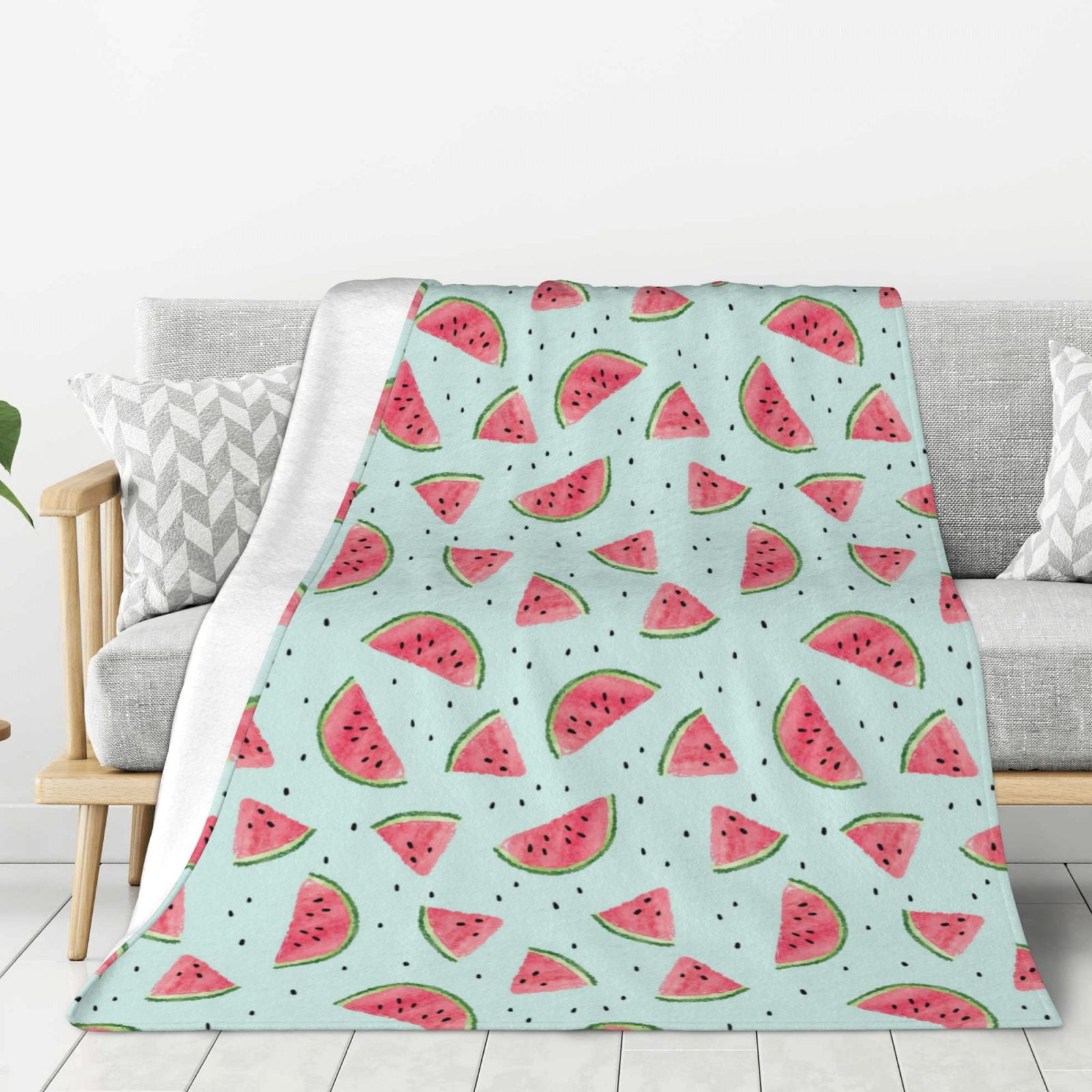 Derioi Watermelon for Fleece Throw Blanket ,for Couch Sofa Warm Cozy ...