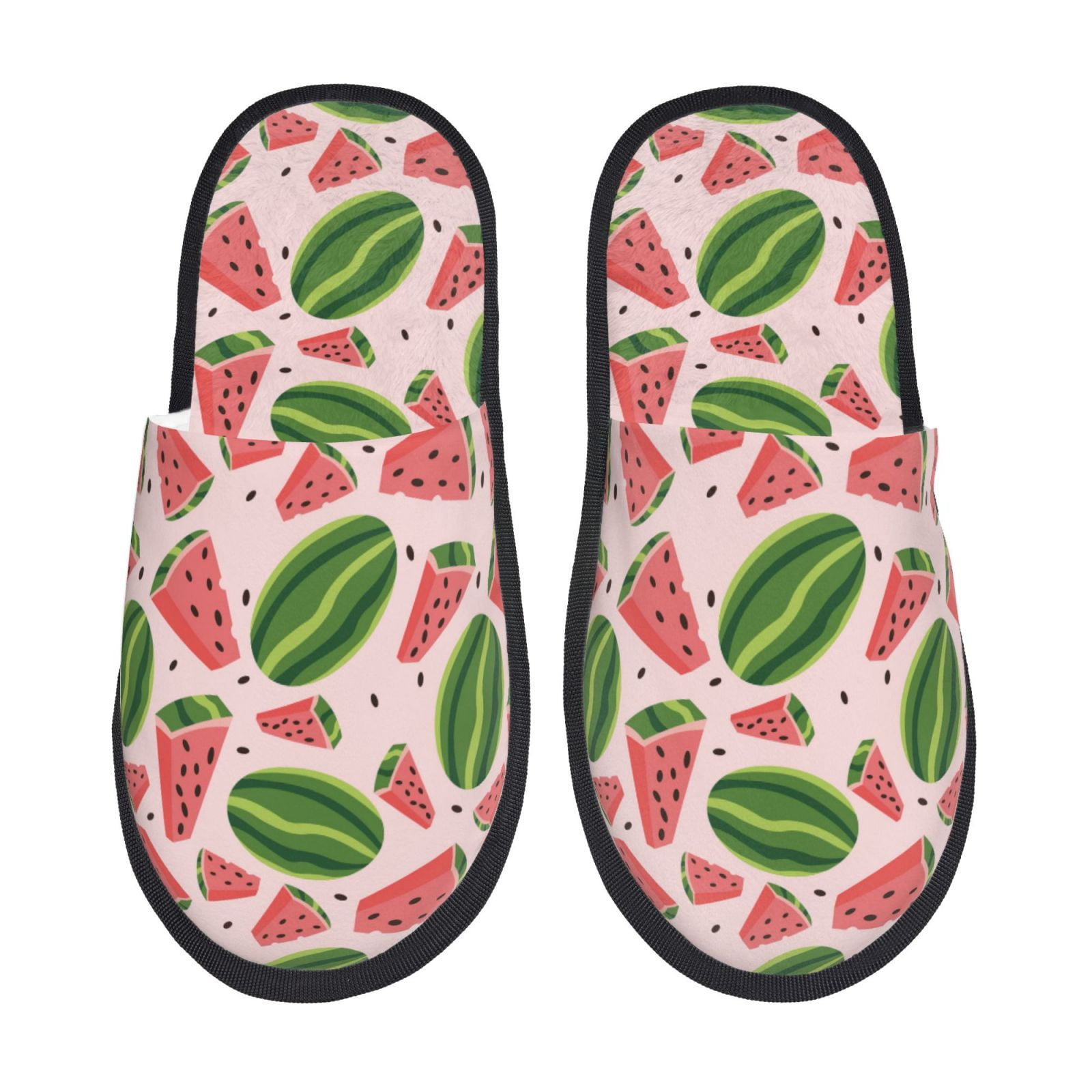 Derioi Watermelon for Slippers Indoor Outdoor Anti-Skid Warm Cozy Slide ...