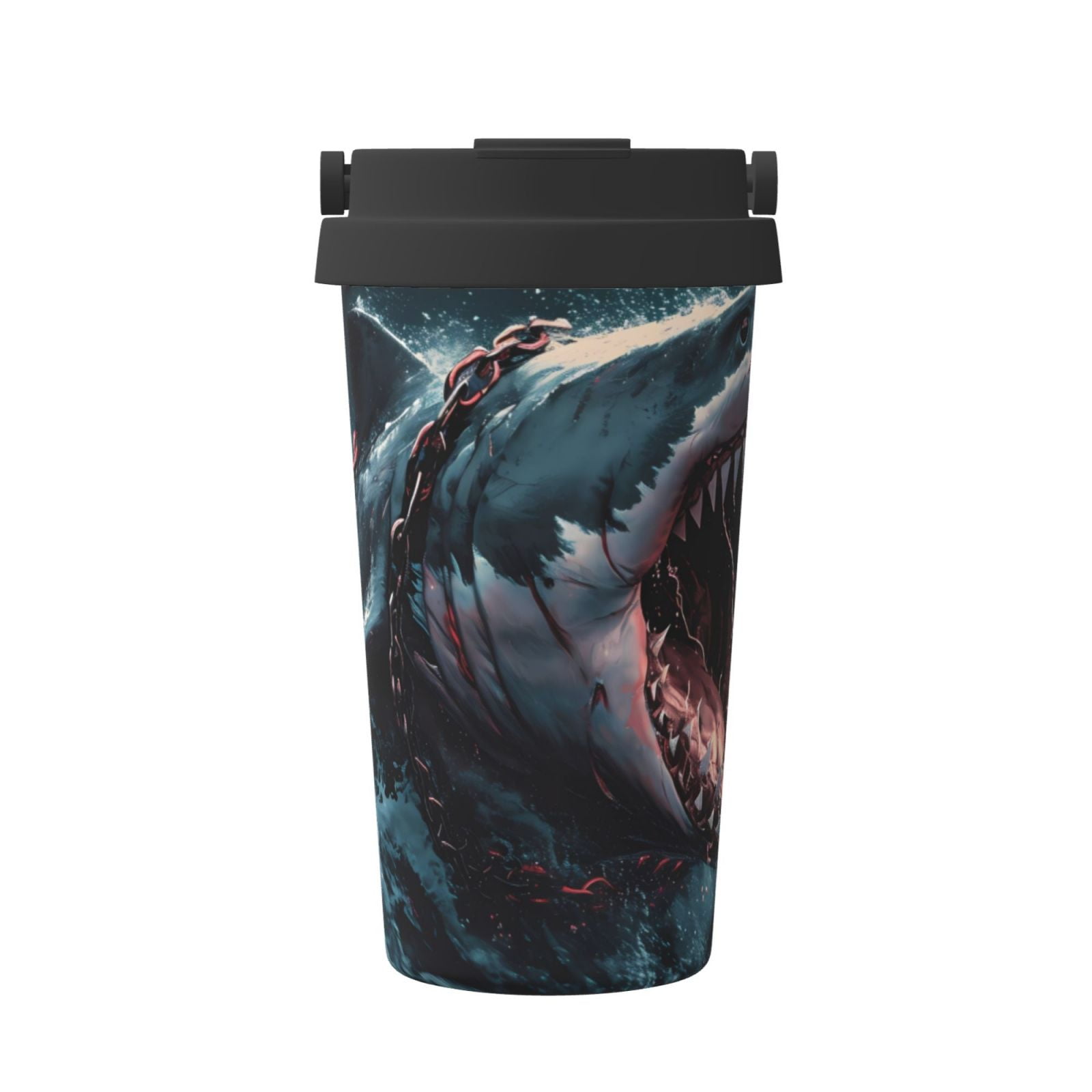 Derioi Wave Chain Shark for Stainless Steel Reusable Thermal Cup for ...