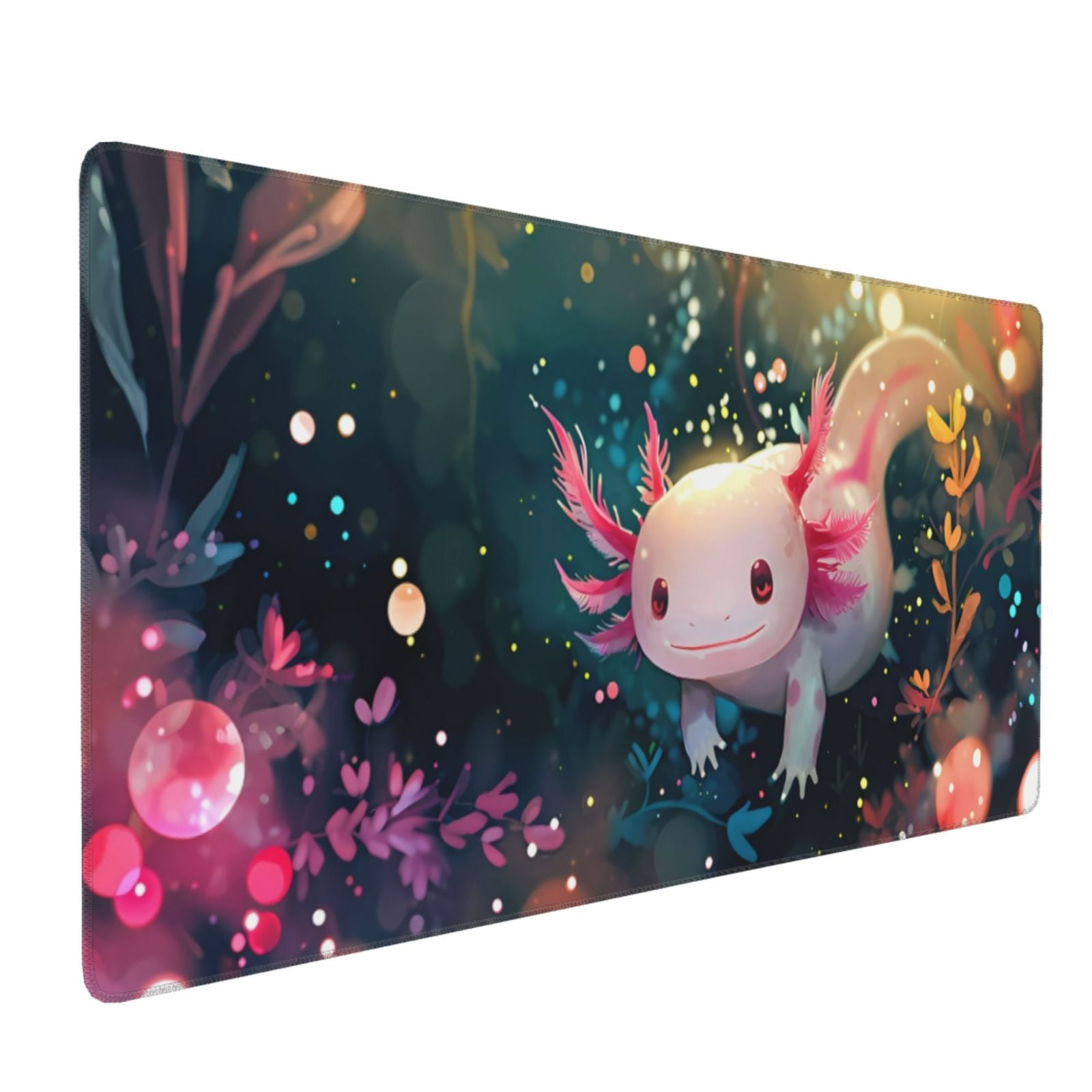 Derioi Whimsical Axolotl Fantasy for Large Non-Slip Gaming Mouse Pad 16 ...