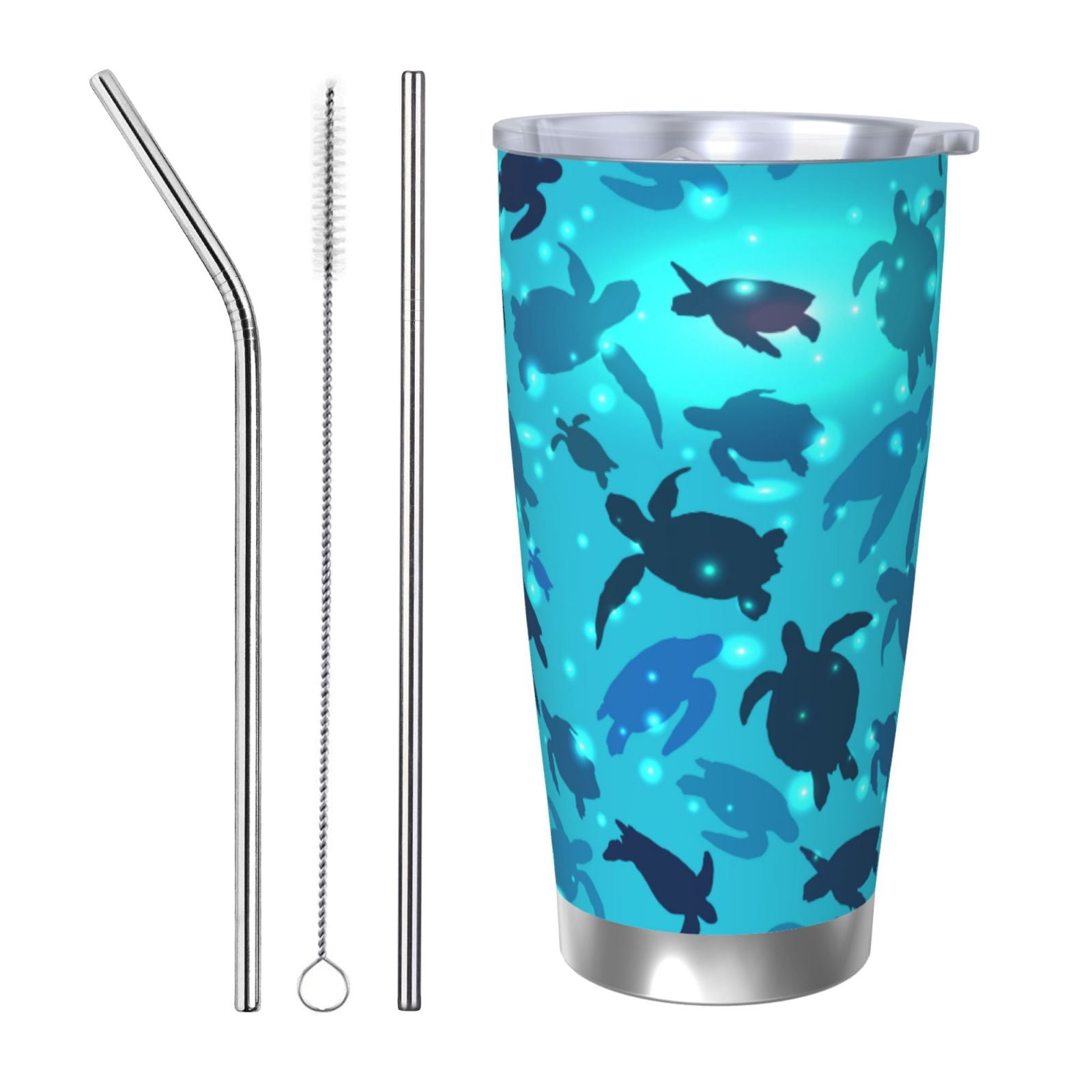 Derioi World Turtle Day for 20oz Tumbler with Lid for Hot and Cold ...