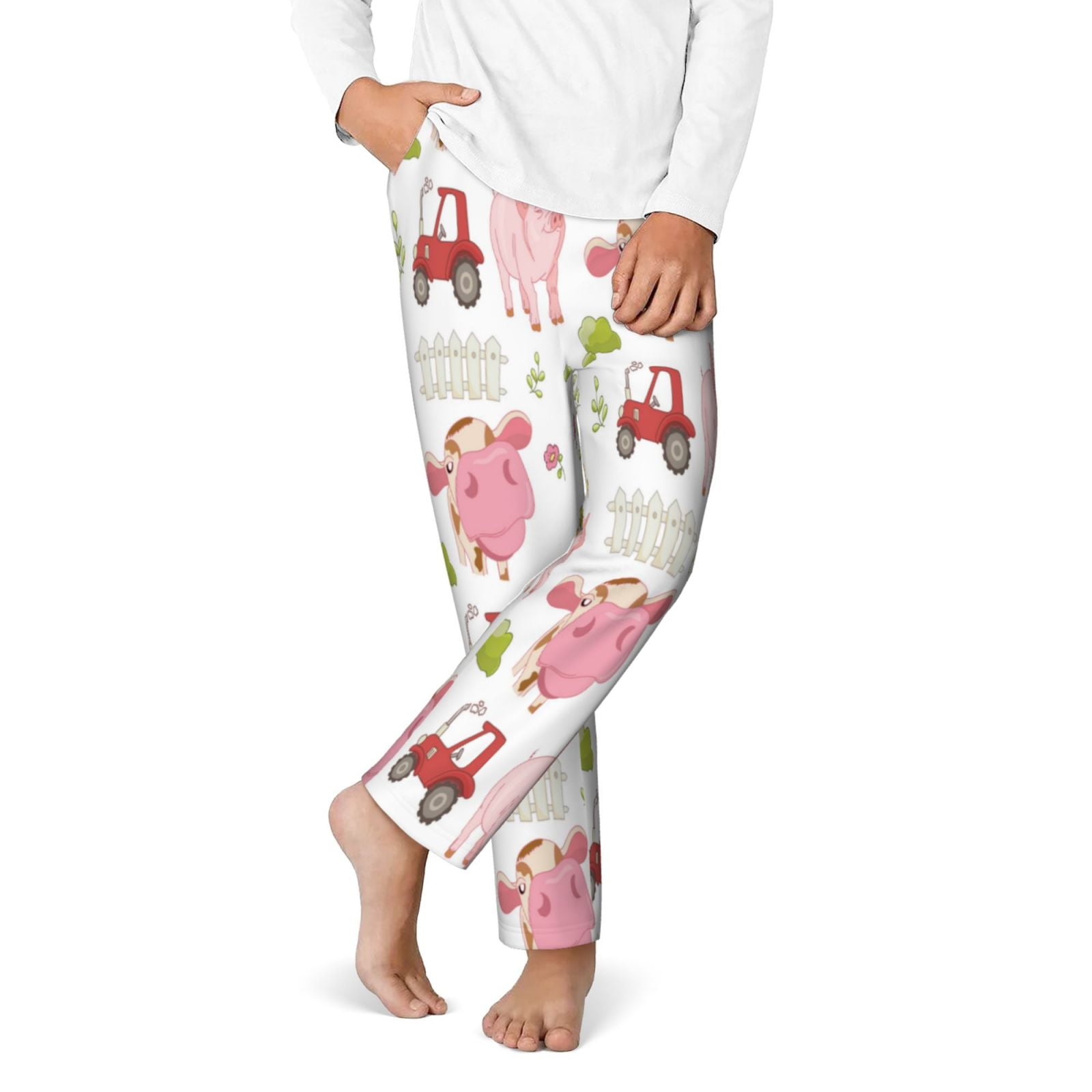 Derioi a cow and a pig for Pajama Pants Men Elastic Waistband Sleep ...
