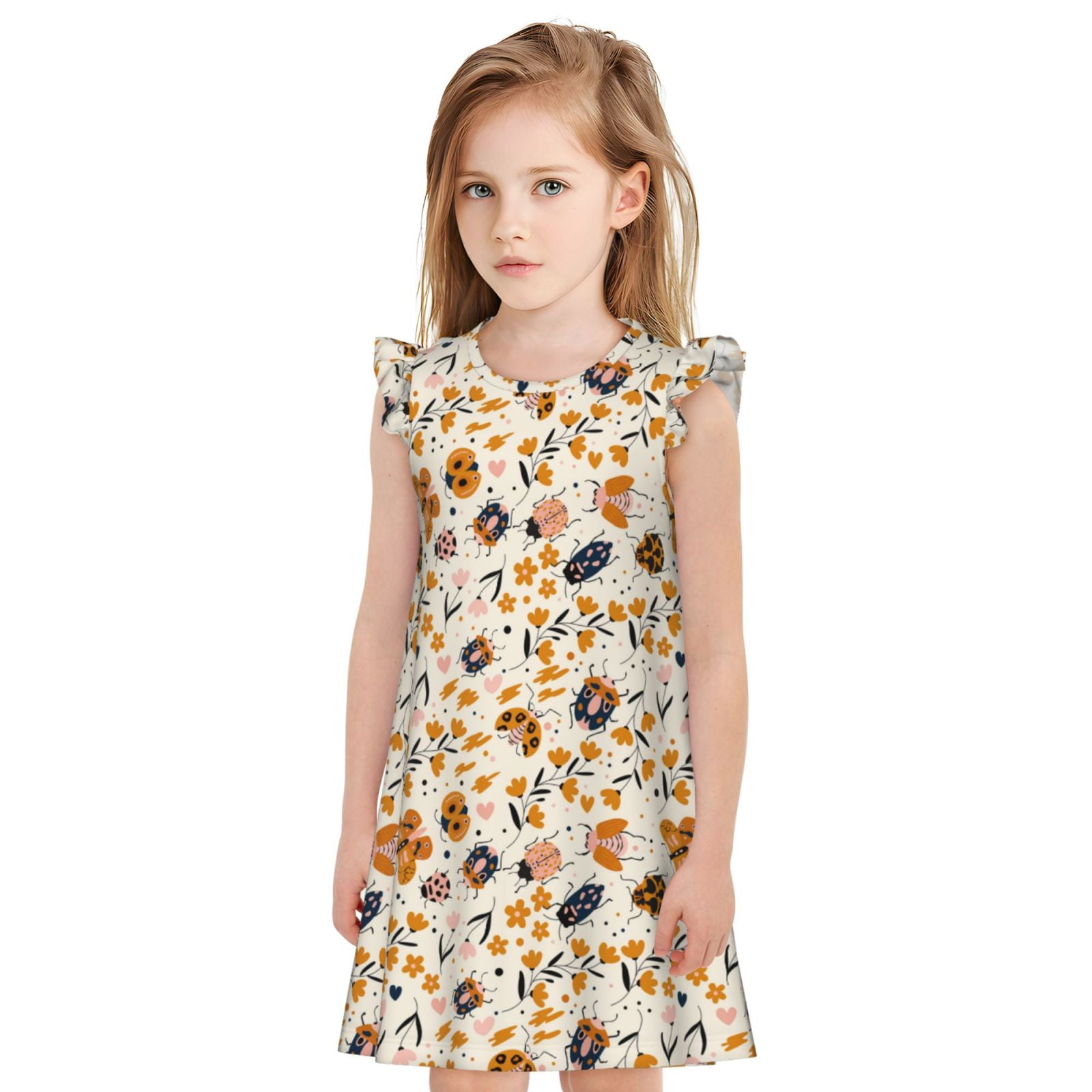 Derioi cute insects for Girls Nightgowns Night Dress Sleepwear Pajamas ...