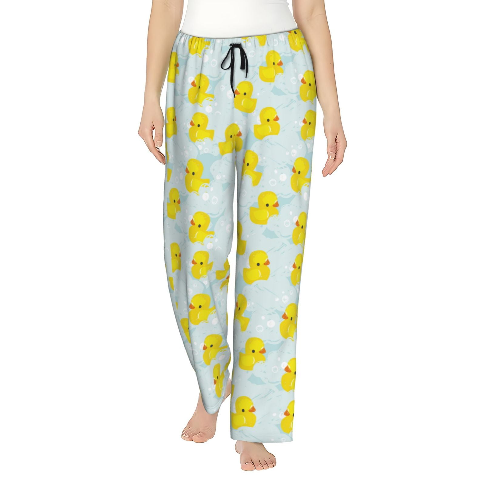 Derioi cute rubber duck for Women's Pajama Pants with Pockets and ...