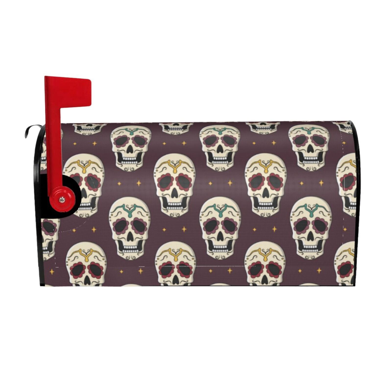 Derioi funny Skull star for Mailbox Covers Magnetic Waterproof Post Box ...