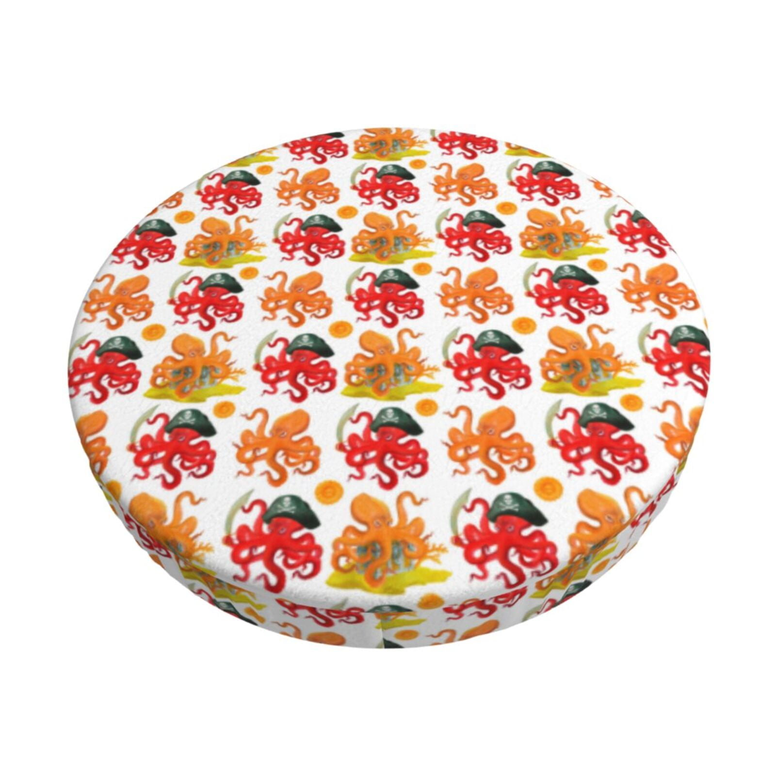 Derioi pirate Octopus for Round Bar Chair Cushion Cover Round Stool ...